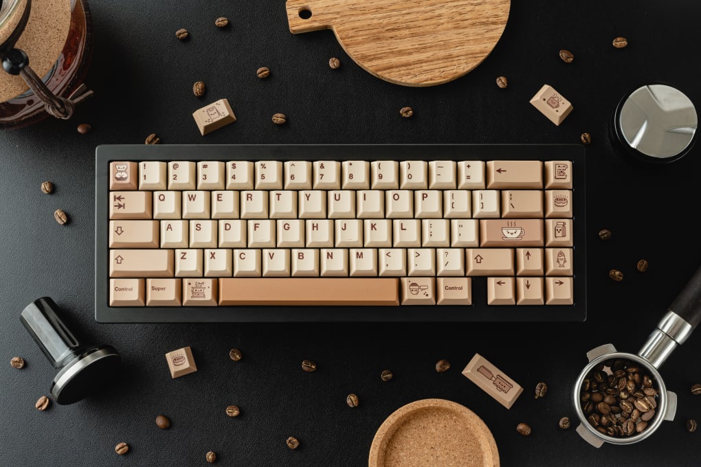 PolyCaps Coffee Shop PBT Keycaps | Kinetic Labs