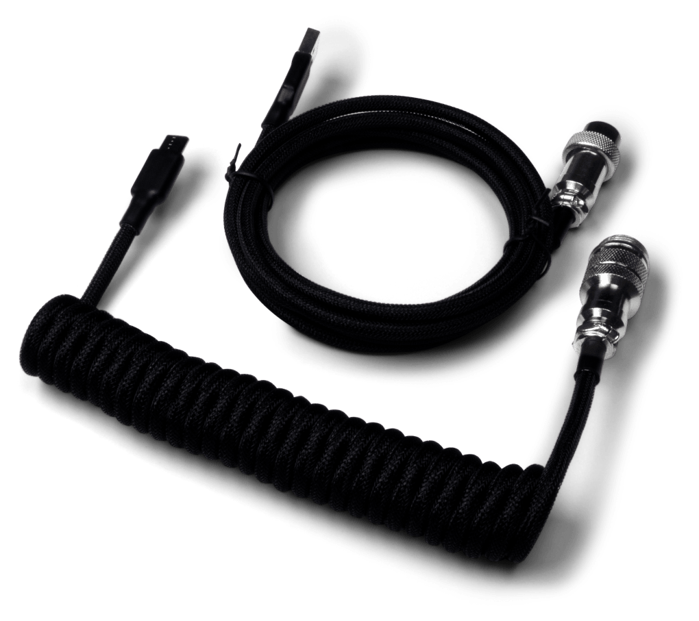 Coiled Aviator Cable for Mechanical Keyboards | Kinetic Labs
