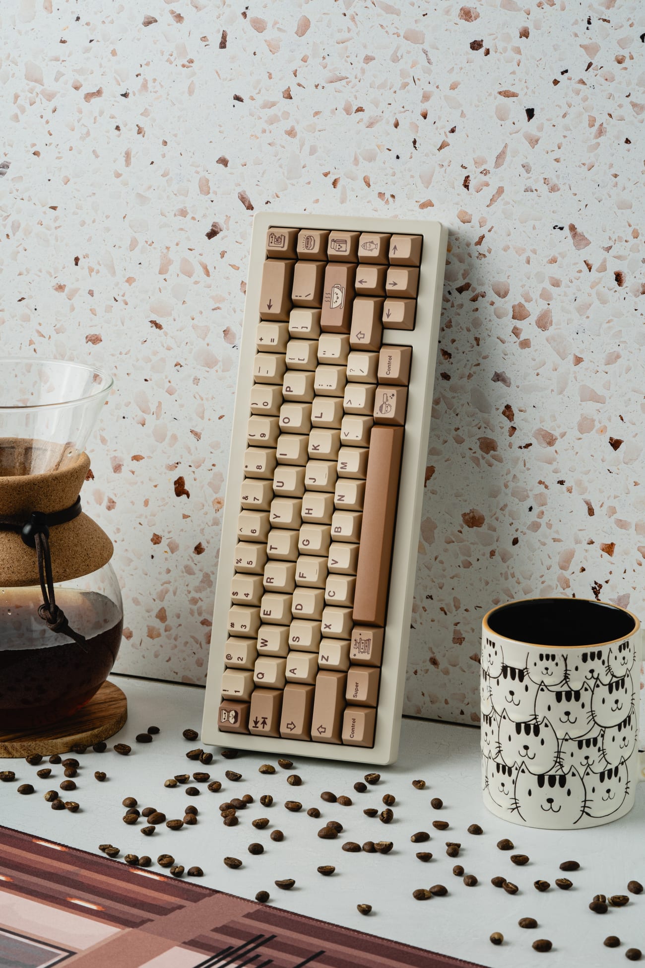 PolyCaps Coffee Shop PBT Keycaps | Kinetic Labs
