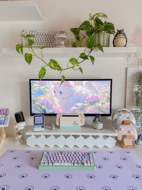 Taro Toe Beans Desk Mat by Apiary Keyboards | Kinetic Labs
