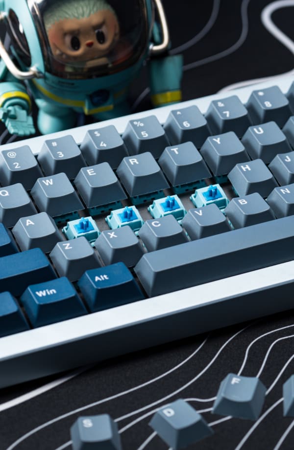 HMX Deep Navy Linear Switches | Kinetic Labs