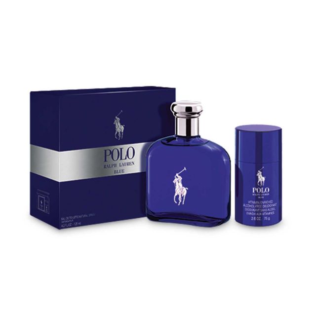 RALPH LAUREN Polo Blue Set (EDT 125ml + Deodorant Stick 75g)