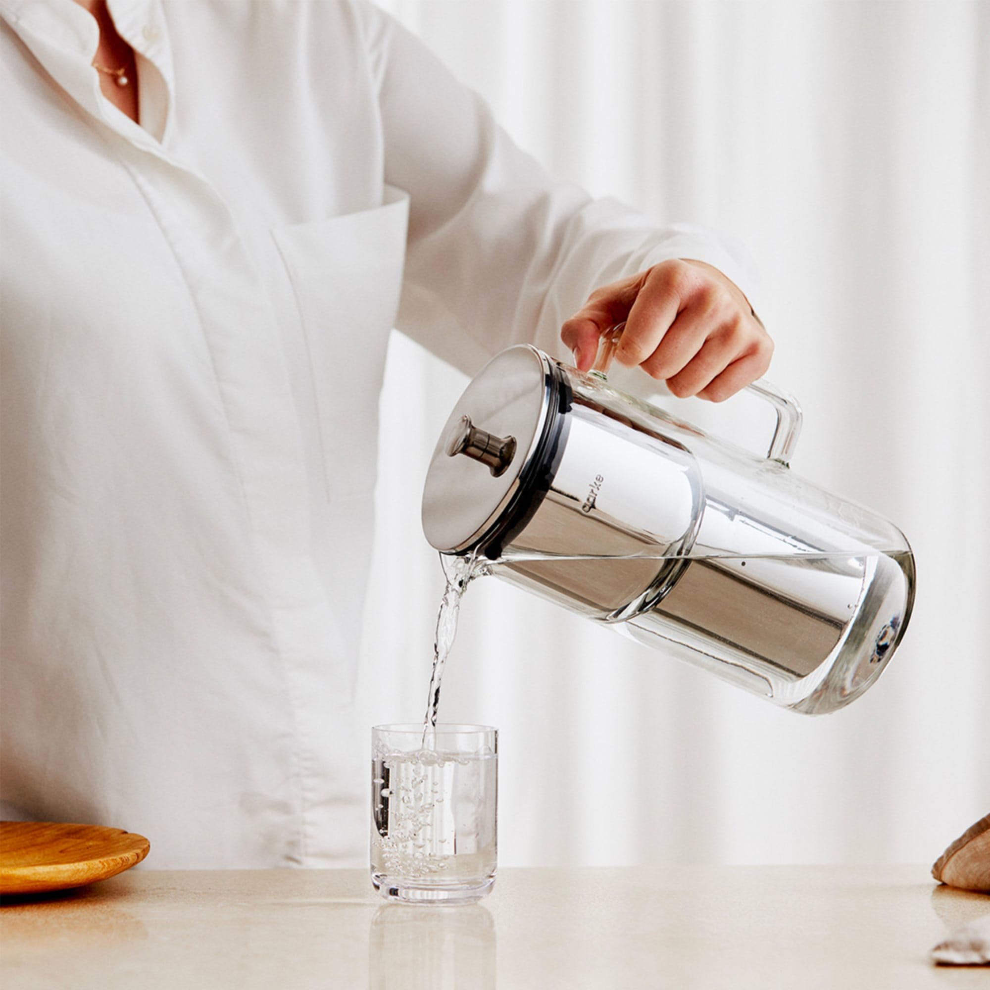 Aarke Purifier Glass Water Filter Jug 2.36L | Kitchen Warehouse™