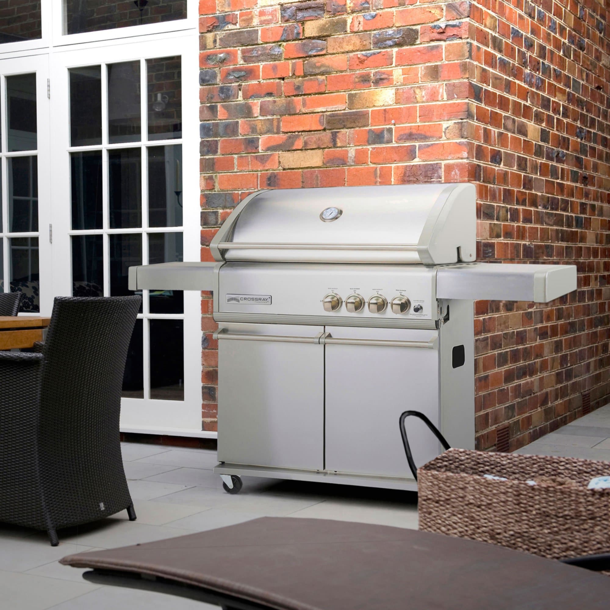 Crossray Trolley BBQ with 4 Infrared Burners | Kitchen Warehouse™