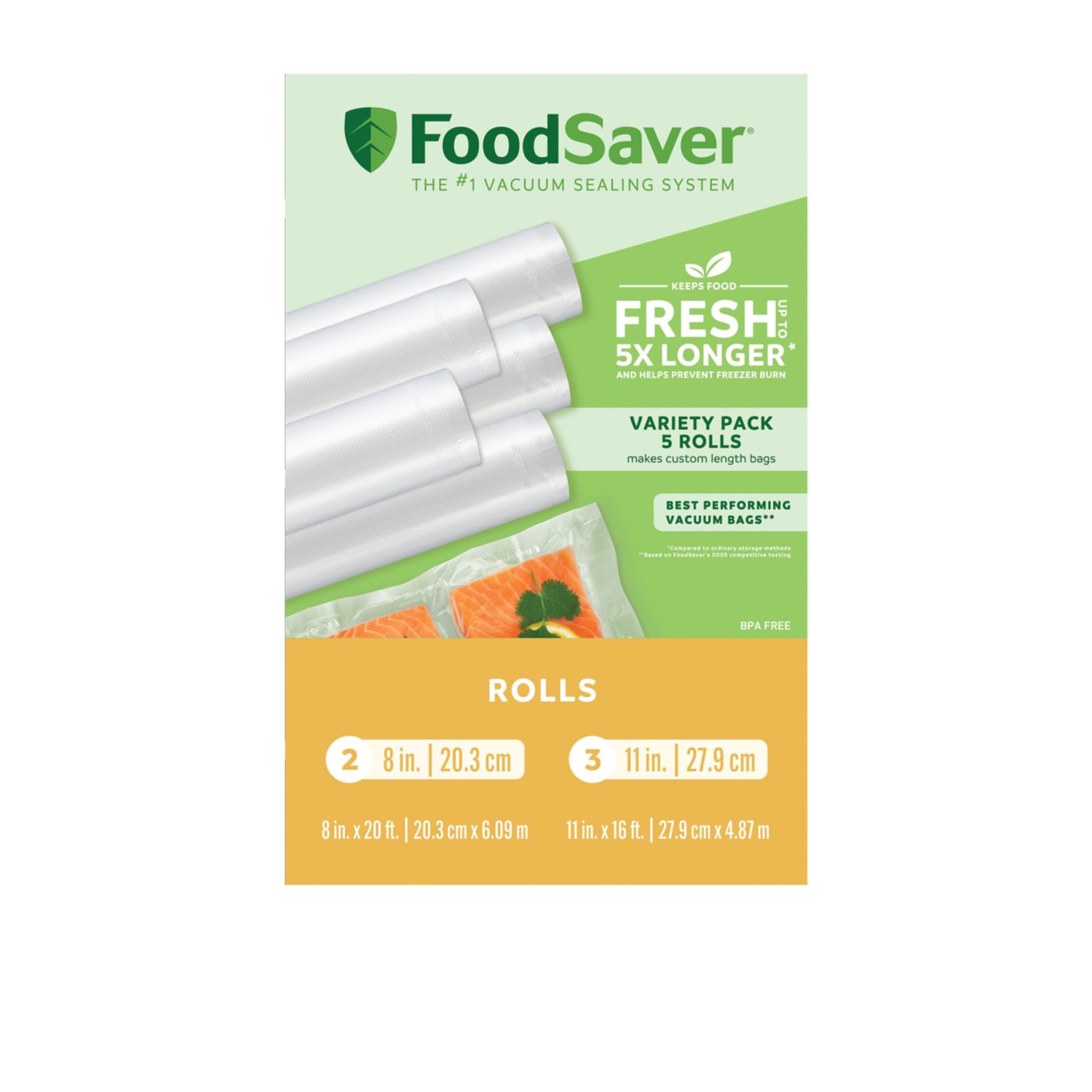 FoodSaver Vacuum Seal Rolls Variety Pack Set 5pc | Kitchen Warehouse™