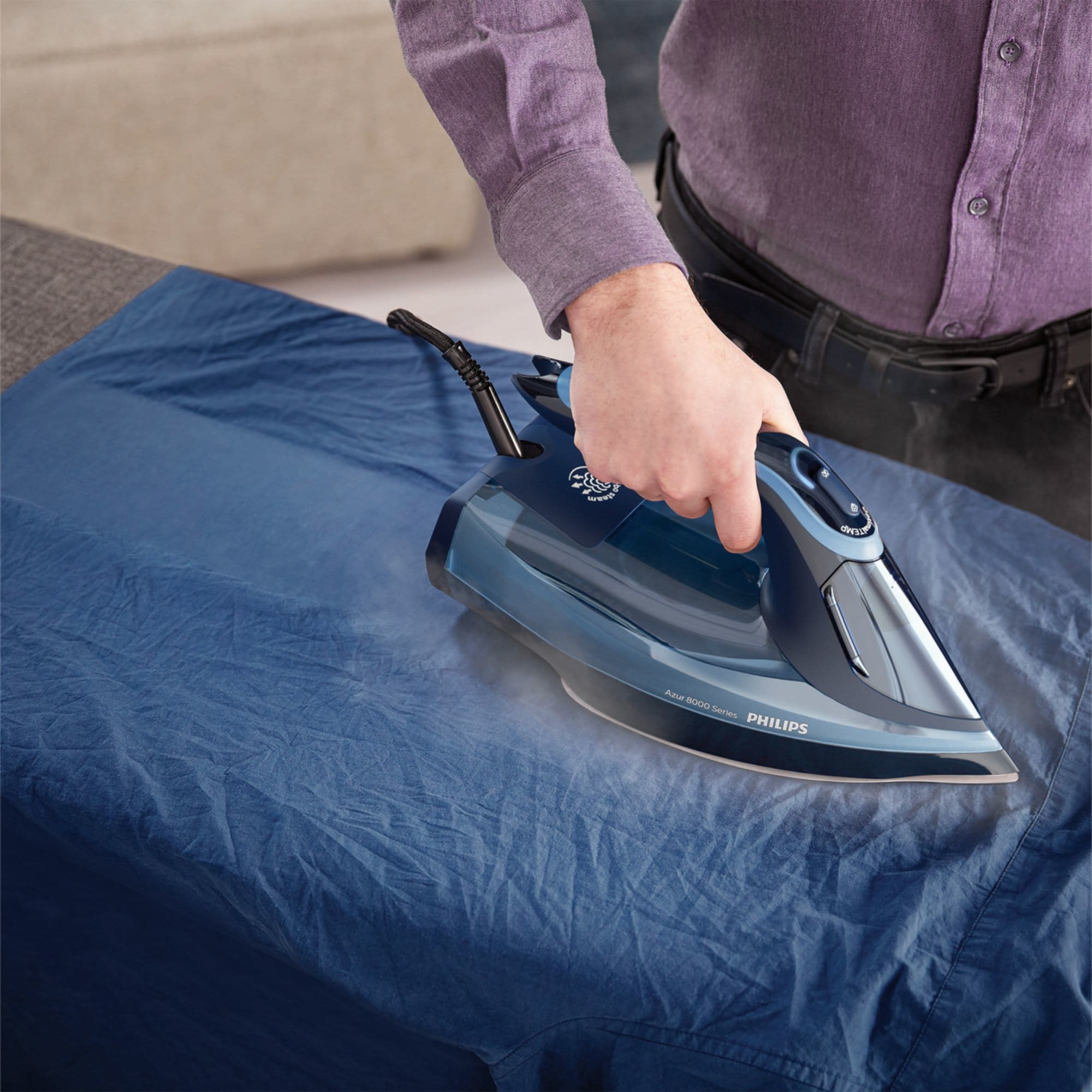 Philips 8000 Series DST8020/20 Steam Iron Blue | Kitchen Warehouse™