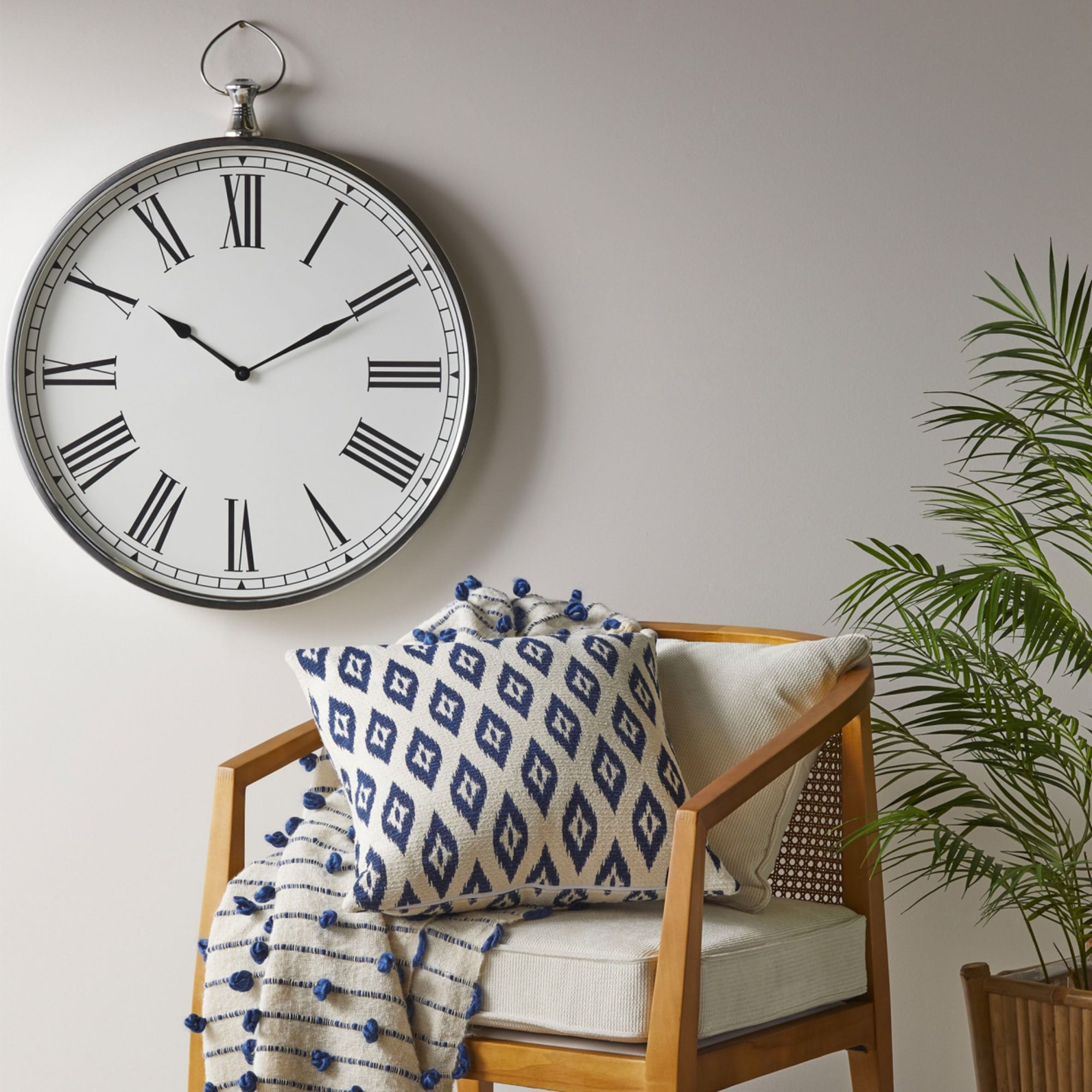 Society Home Northampton Wall Clock 60cm White | Kitchen Warehouse™