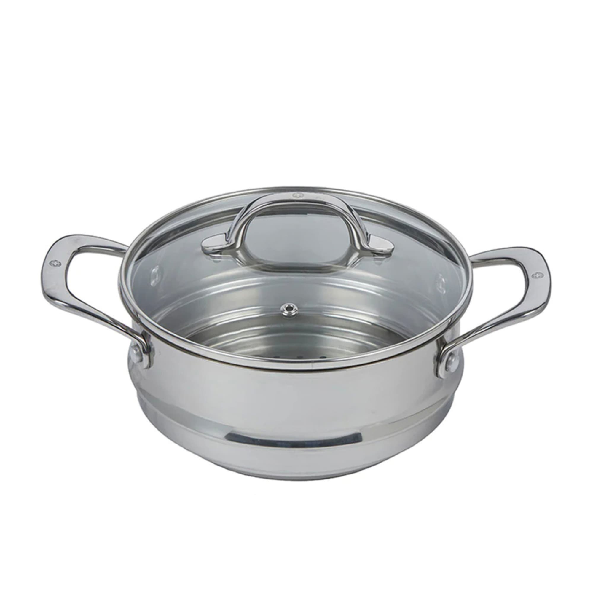 Swiss Diamond Premium Steel Steamer with Lid fits 16/18/20cm | Kitchen ...