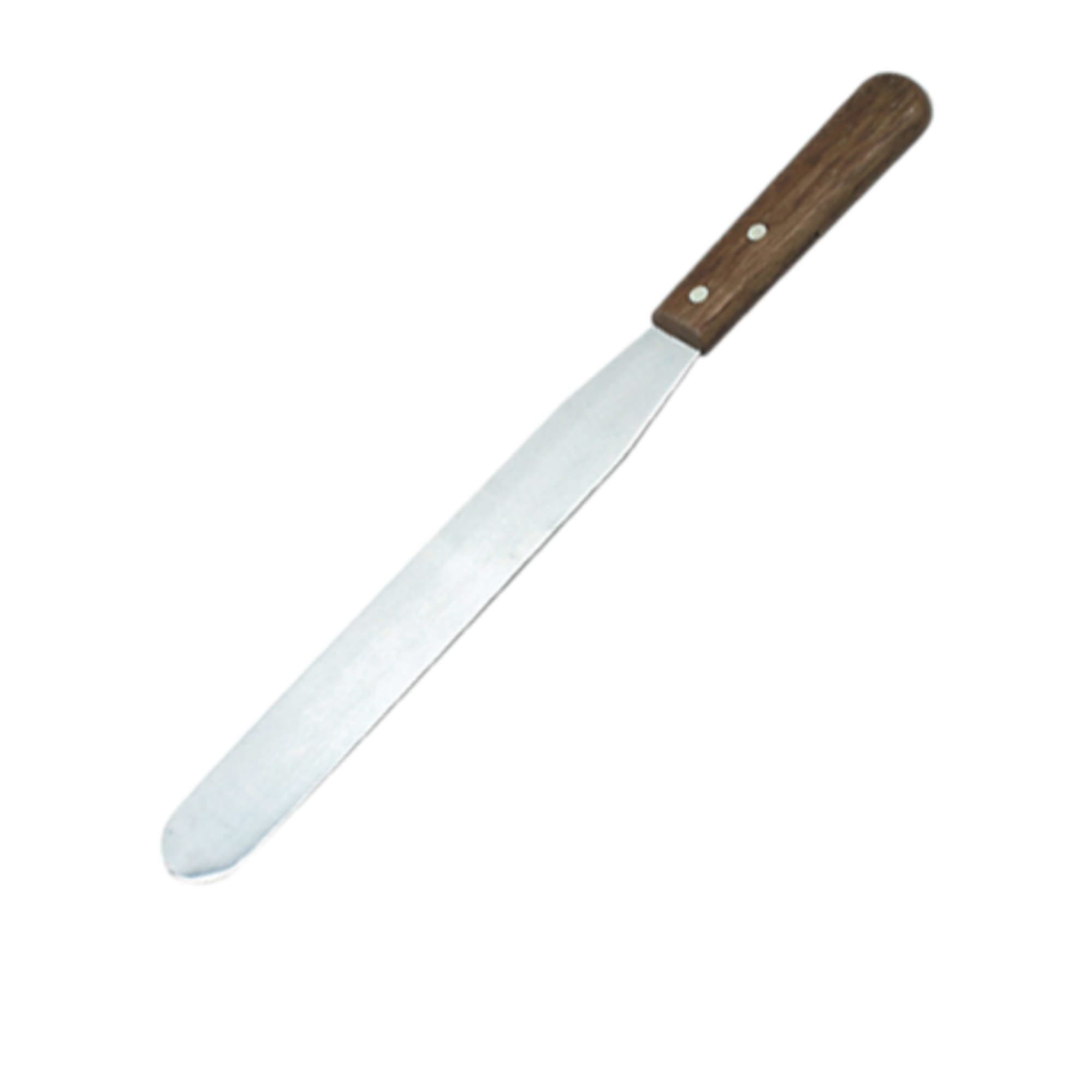 Chef Inox Straight Spatula w/ Wood Handle 33cm | Kitchen Warehouse™