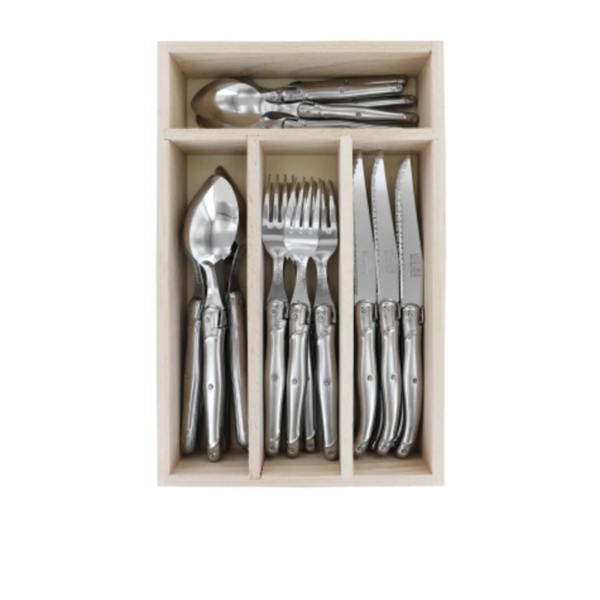 Laguiole by Andre Verdier Debutant Cutlery Set 24pc St. Tropez ...