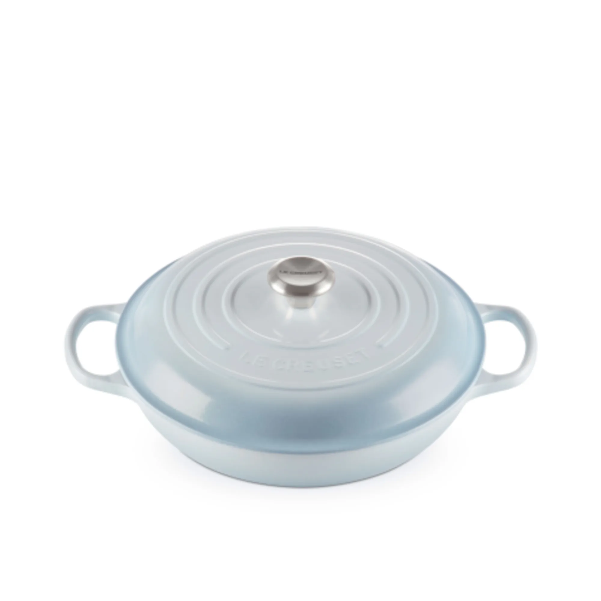 Le Creuset Cast Iron Shallow Casserole 30cm Meringue | Kitchen Warehouse™