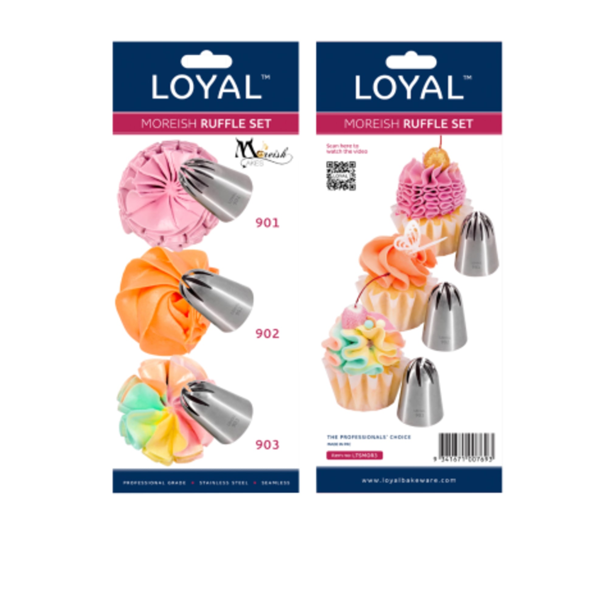 Loyal Moreish Ruffle Piping Set 3pc | Kitchen Warehouse™