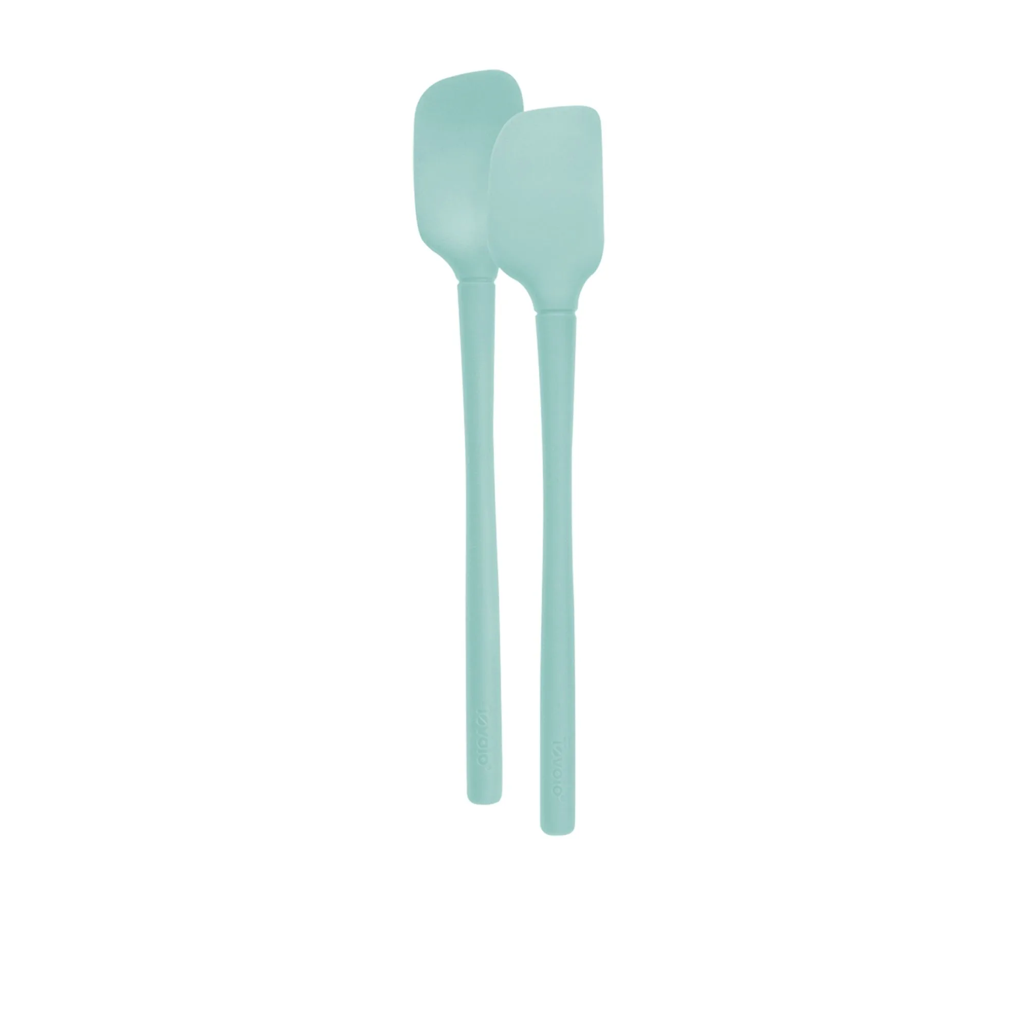 Flex-Core All Silicone Mini Spatula and Spoonula Set 2pc Light Aqua ...