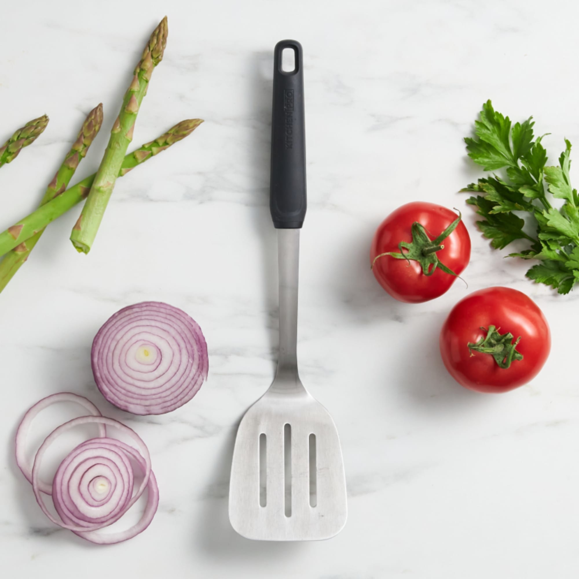 Ergo Stainless Steel Slotted Turner | Kitchen Warehouse™