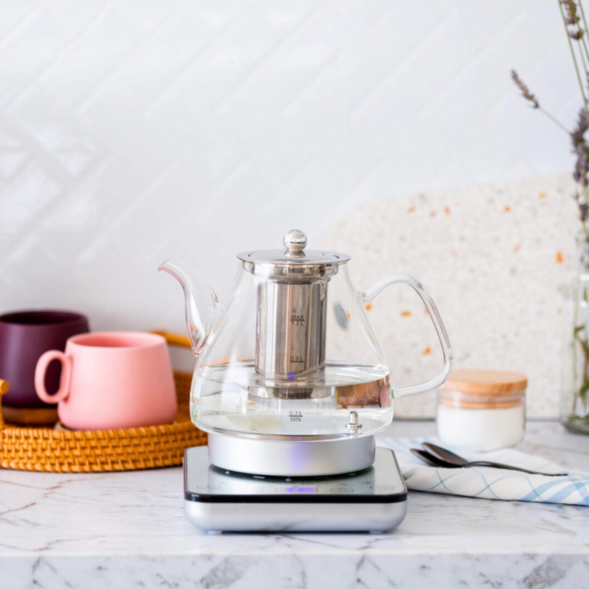 Healthy Choice Digital Glass Kettle w/ Tea Infuser | Kitchen Warehouse™