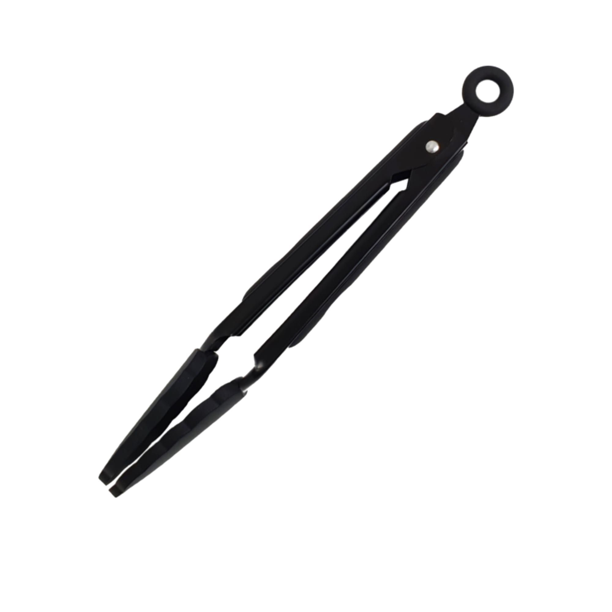 Heavy Duty Tongs w/ Silicone Grip 26cm Black | Kitchen Warehouse™