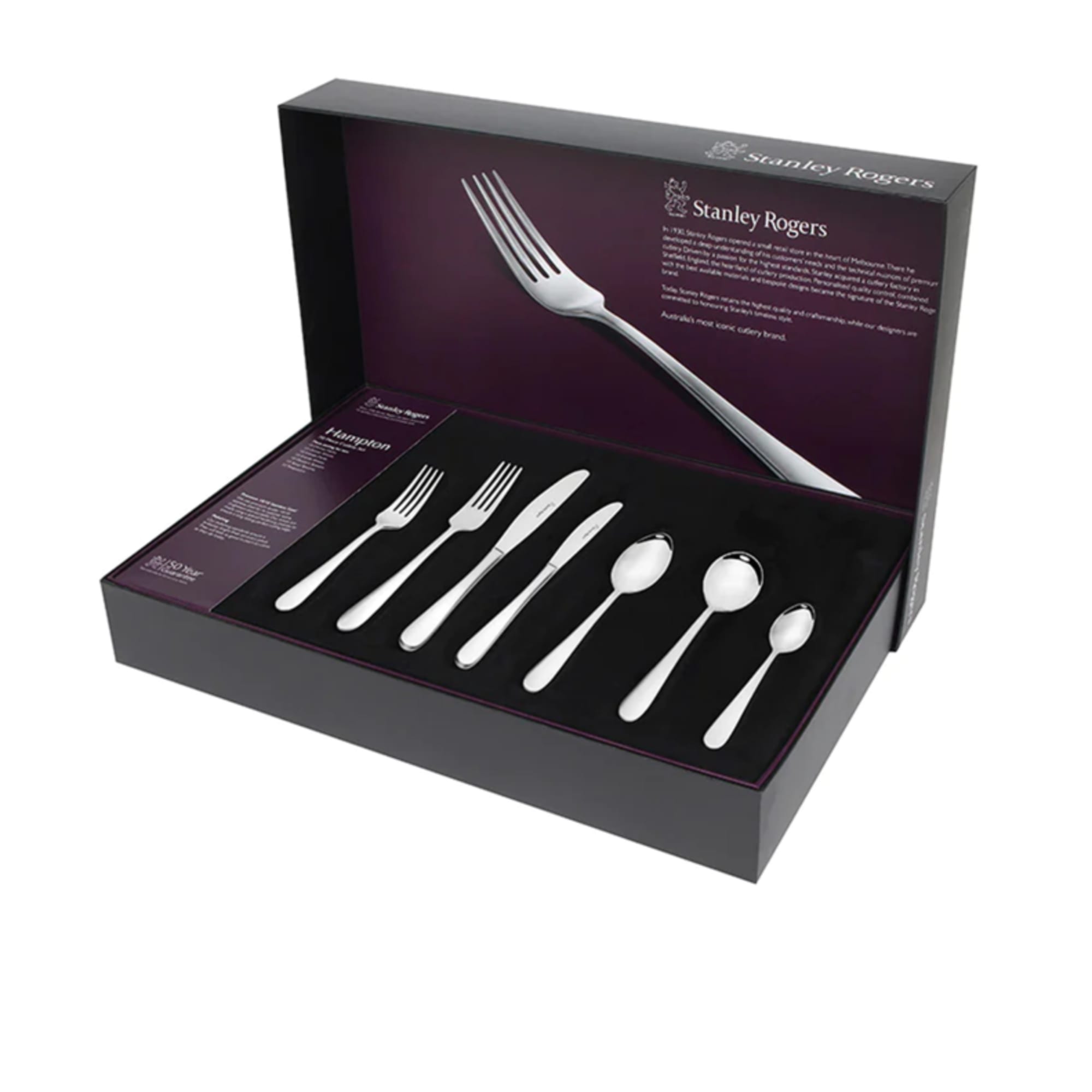 Hampton Cutlery Set 56pc Silver | Kitchen Warehouse™