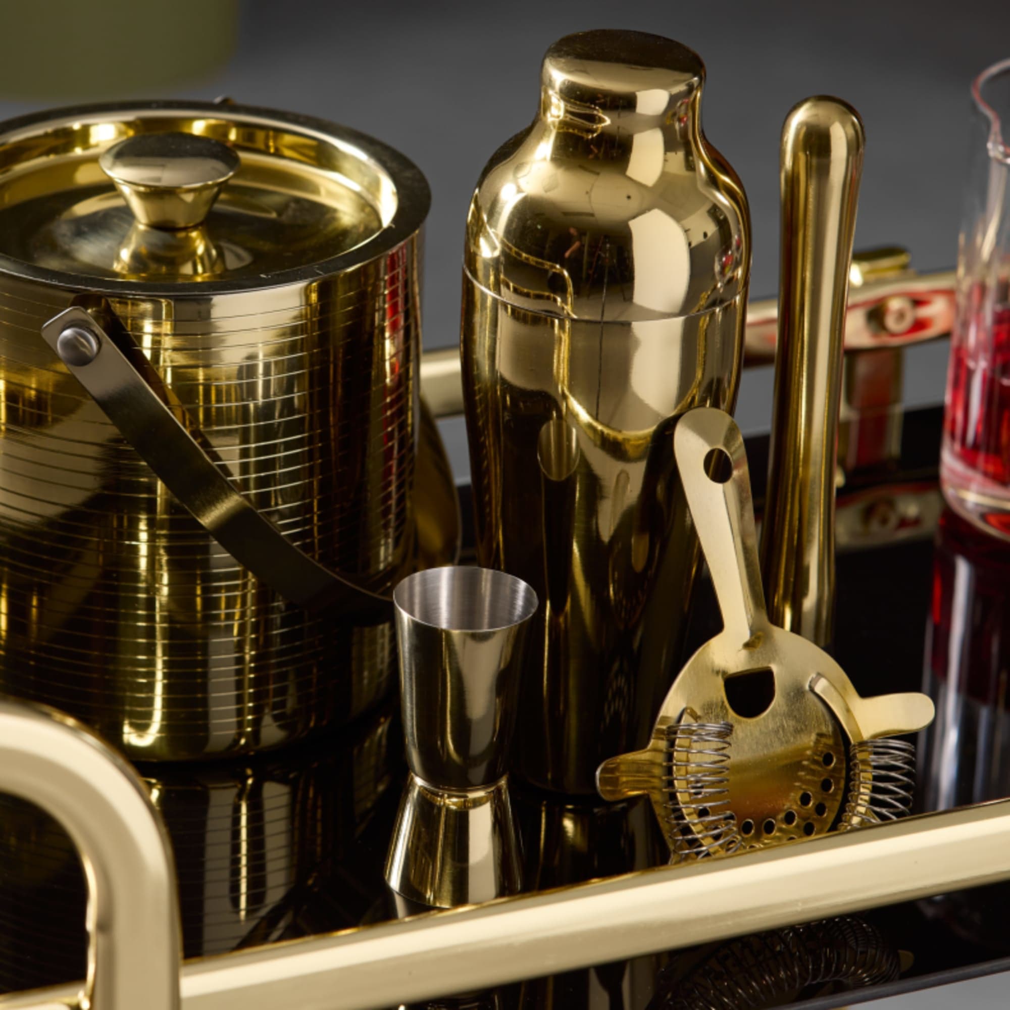 Manhattan Cocktail Set 5pc Gold | Kitchen Warehouse™