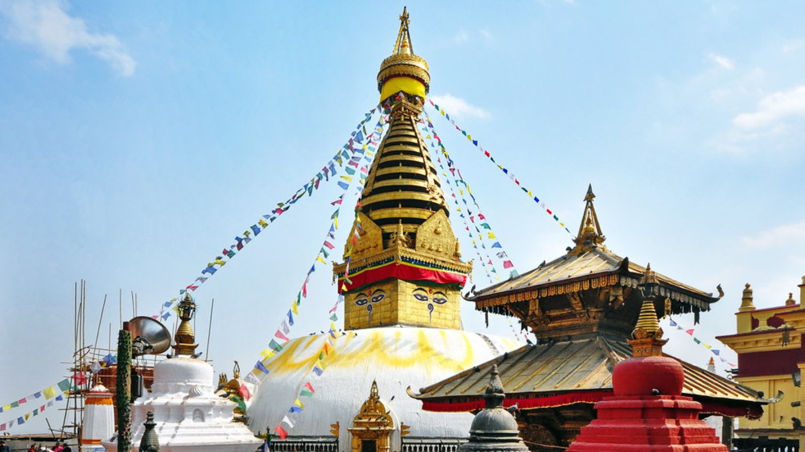 Swayambhunath Temple, Stupa, Kathmandu, Nepal, Photos