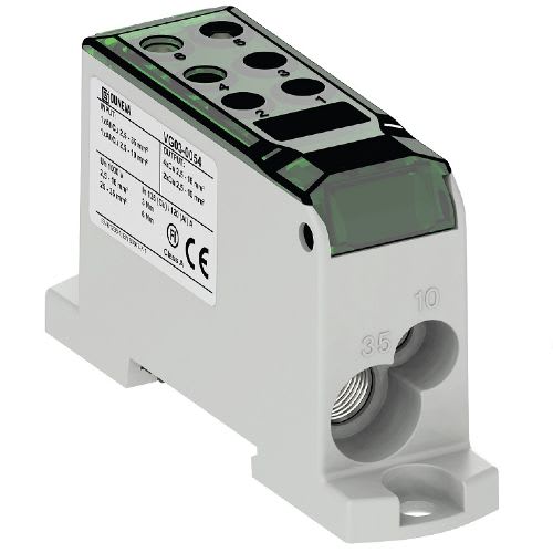 DISTRIBUSJONSBLOKK Gr nn 135A Inn 1x35 10mm Ut 4x16 2X10mm Kontram AS distribusjonsblokk-gr-nn-135a-inn-1x35-10mm-ut-4x16-2x10mm-kontram-as