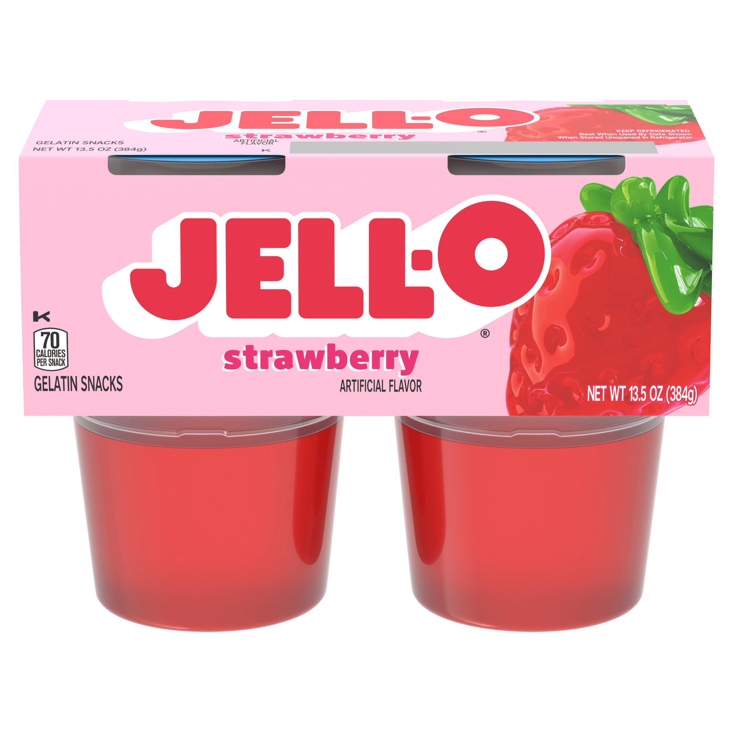 Zero Sugar Strawberry Flavor Gelatin Snack Cups | Jell-O | Products ...