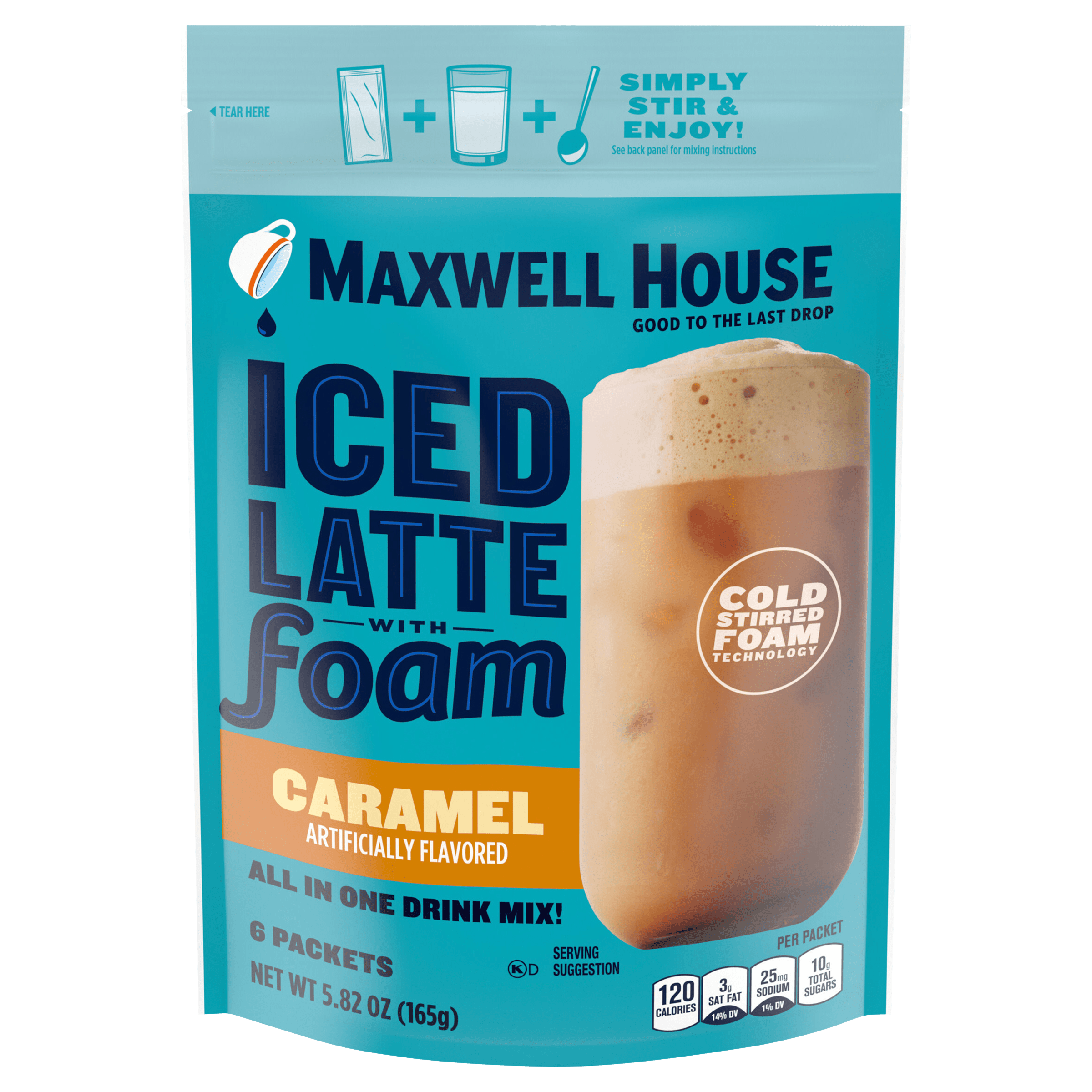 Hazelnut Latte Single Serve Instant Coffee Beverage Mix | Maxwell House ...