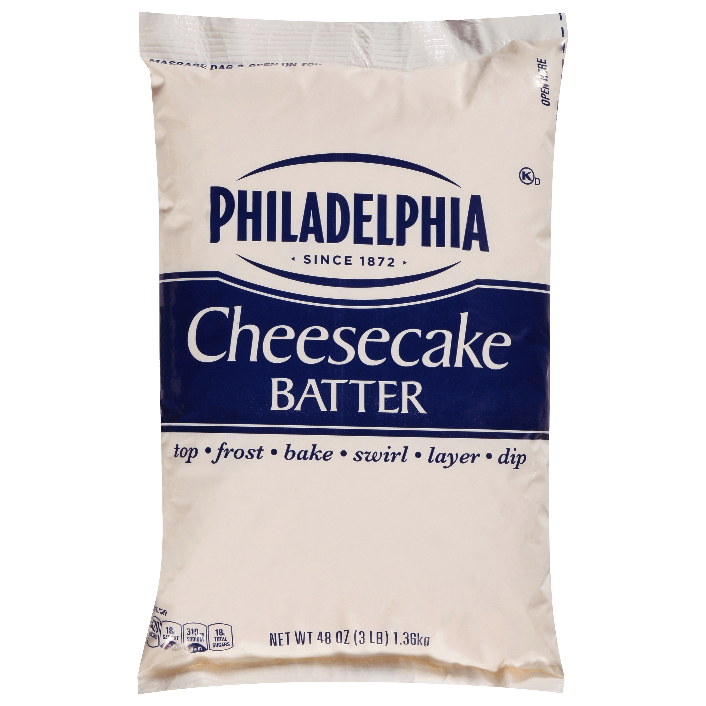 Philadelphia Cheesecake Batter, 48 OZ | Away From Home