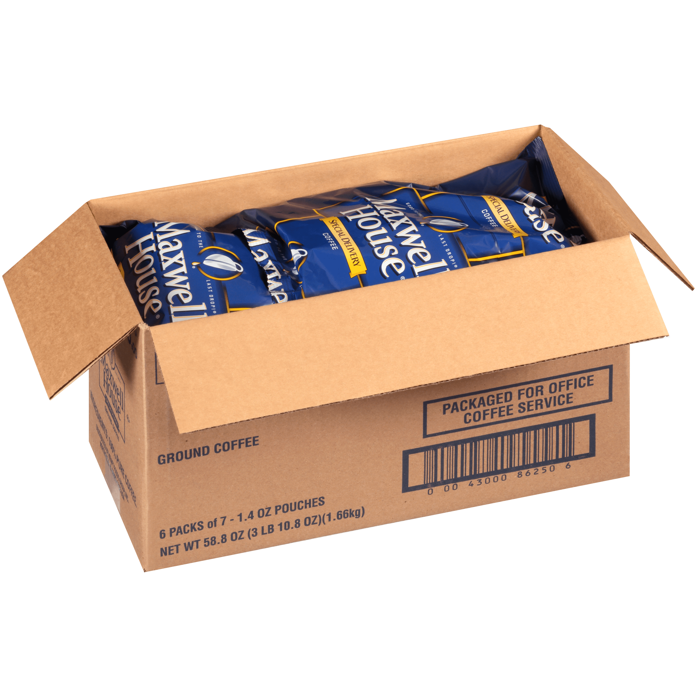 Maxwell House Special Delivery Ground Coffee, 58.8 OZ | Away From Home