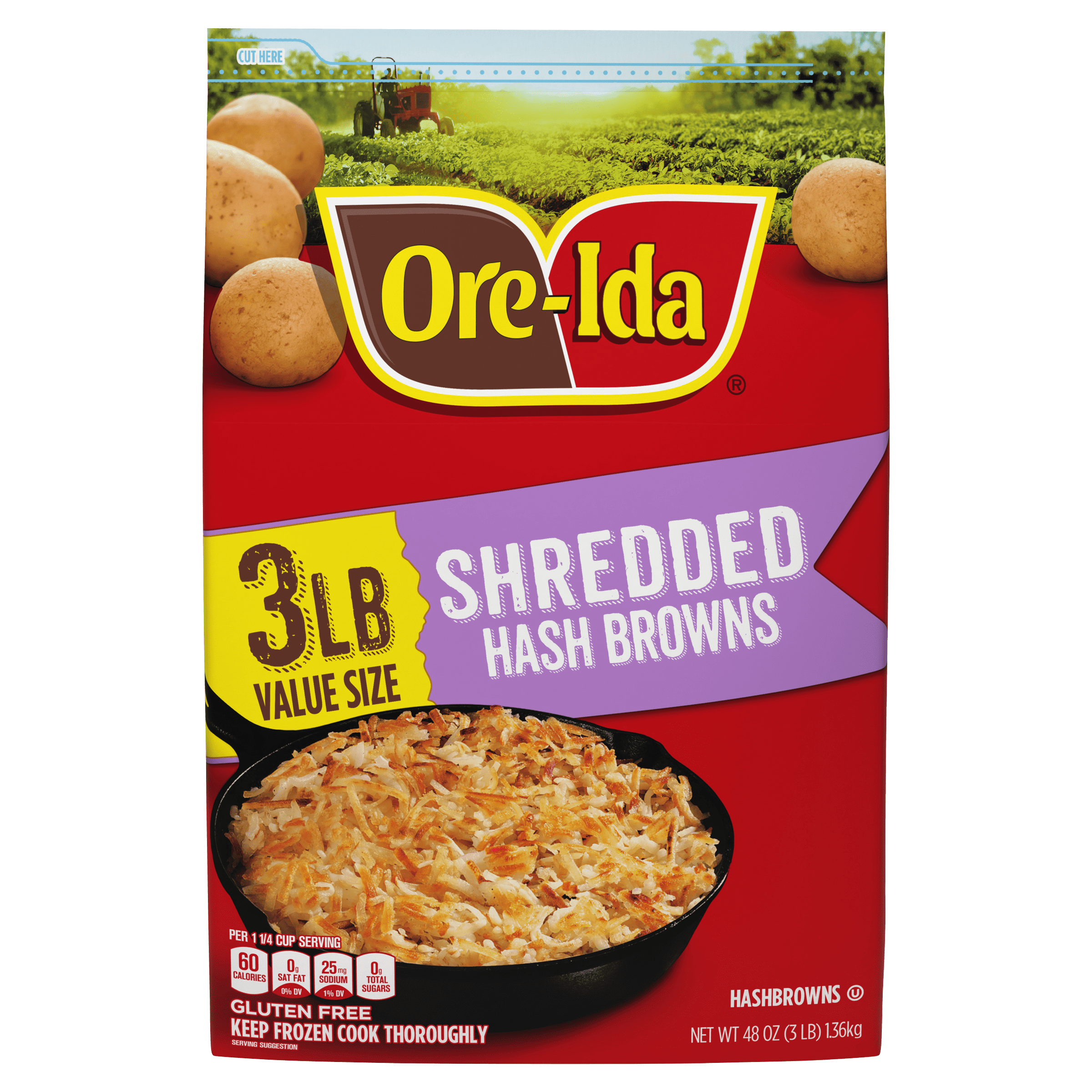 Shredded Hash Browns Potatoes | ORE-IDA | Products - Heinz®