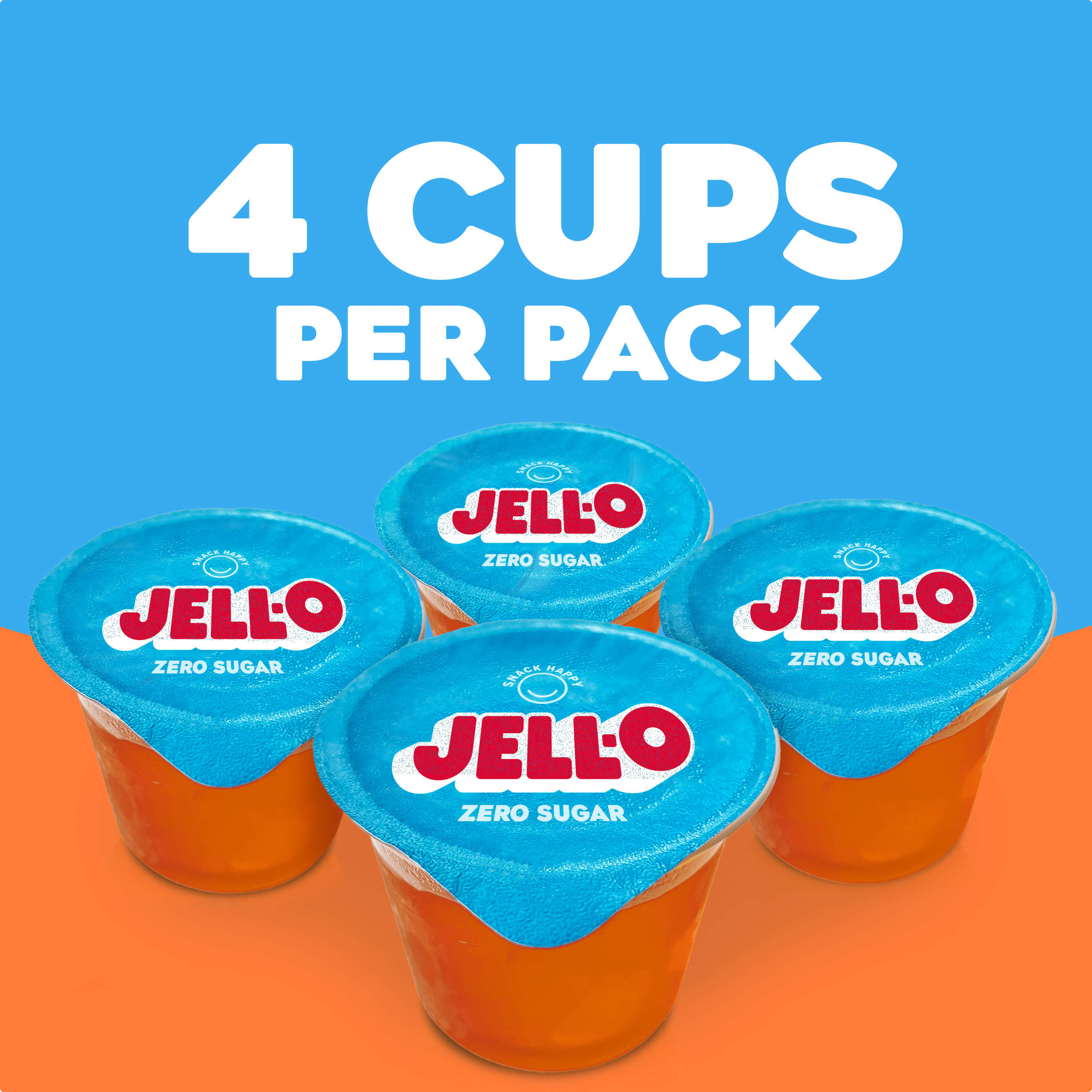 Zero Sugar Orange Flavor Gelatin Snack Cups | Jell-O | Products - Heinz®
