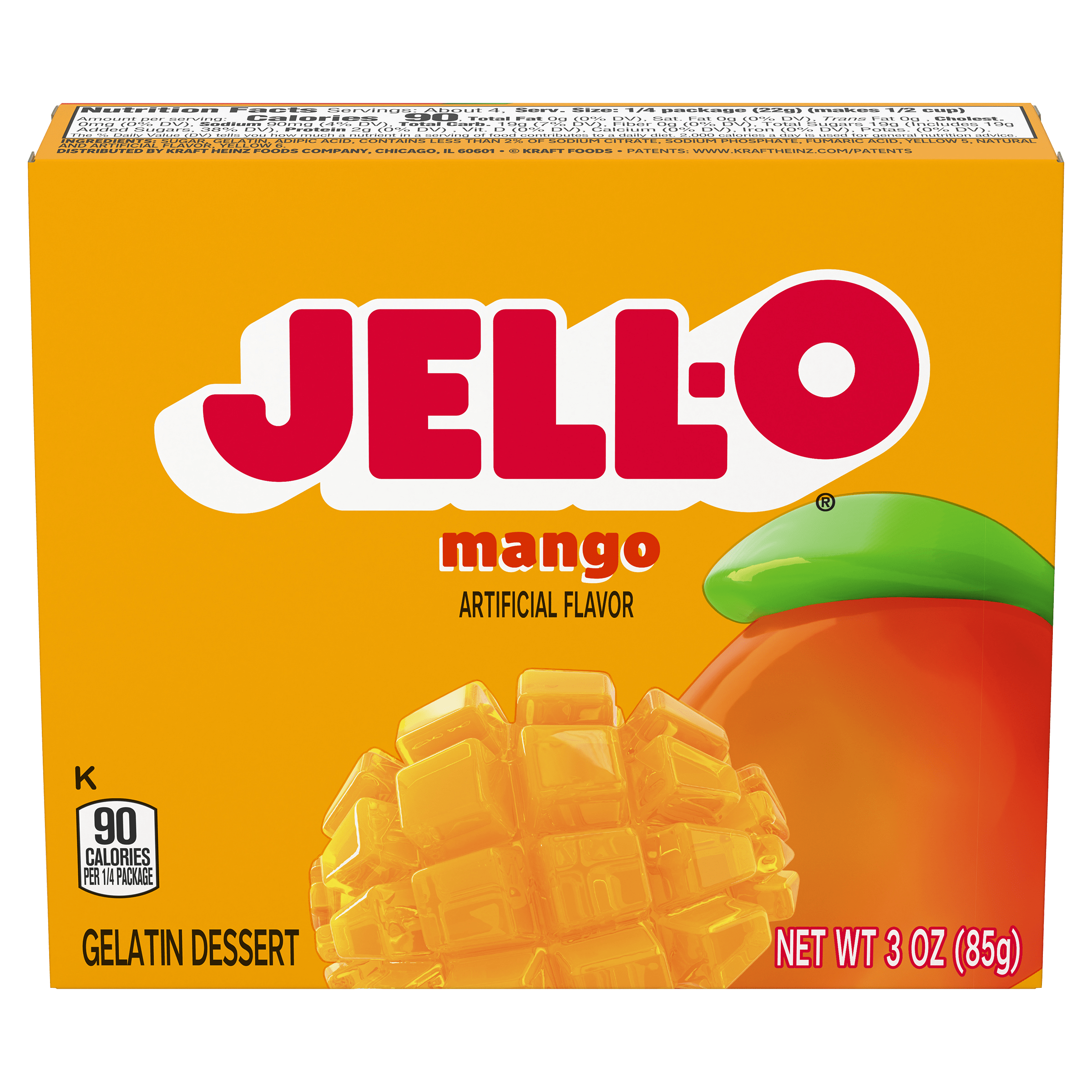 Mango Gelatin Dessert Mix | JELL-O | Products - Heinz®