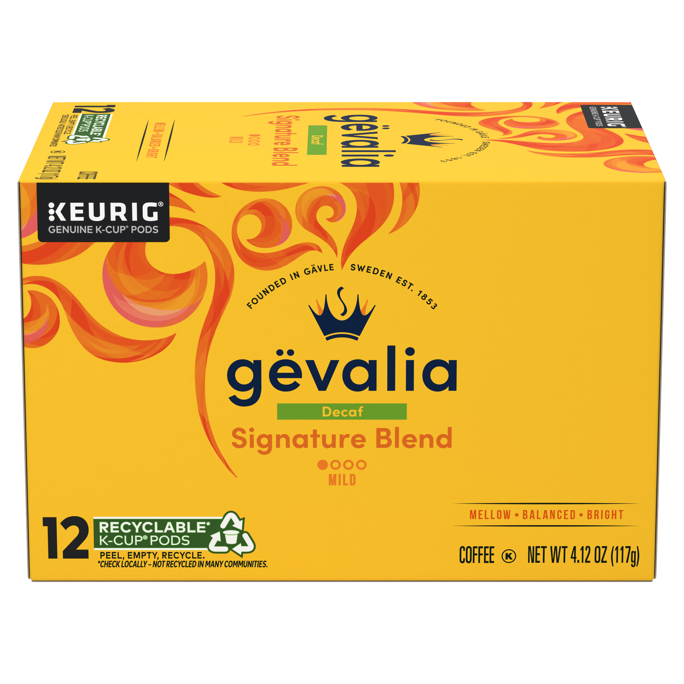 Signature Blend Decaf Mild Light Roast K-Cup® Coffee Pods | Gevalia ...