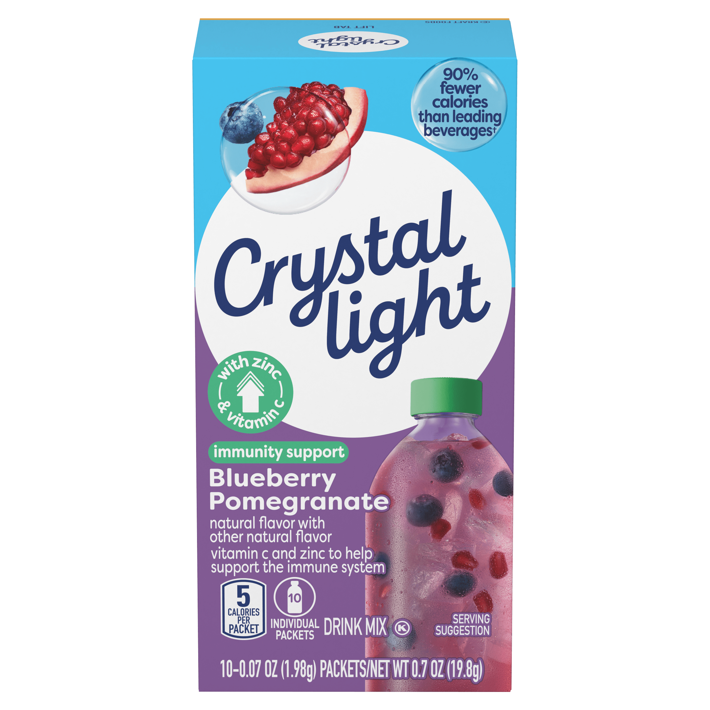 Blueberry Pomegranate Immunity Support Drink Mix | Crystal Light ...