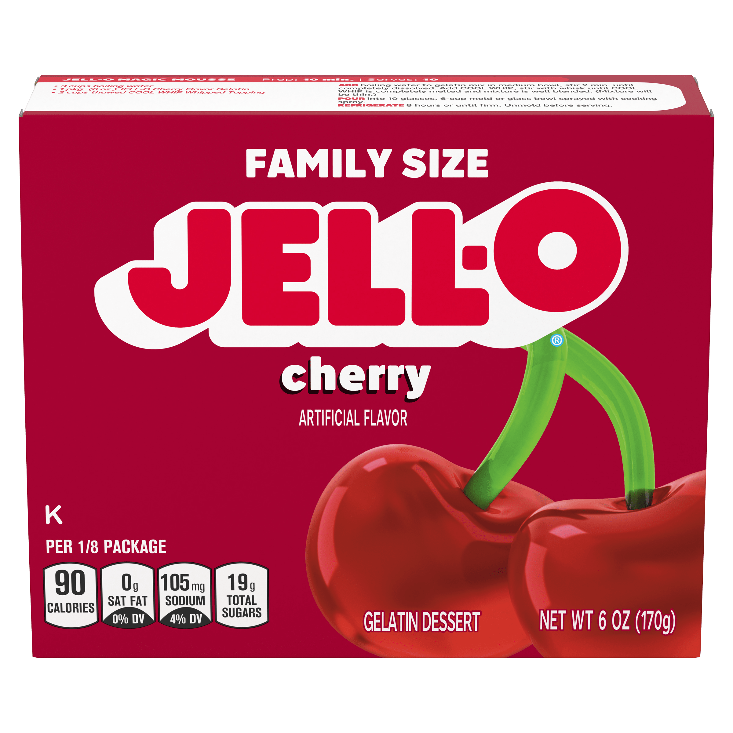 Cherry Gelatin Dessert Mix | Jell-O | Products - Heinz®