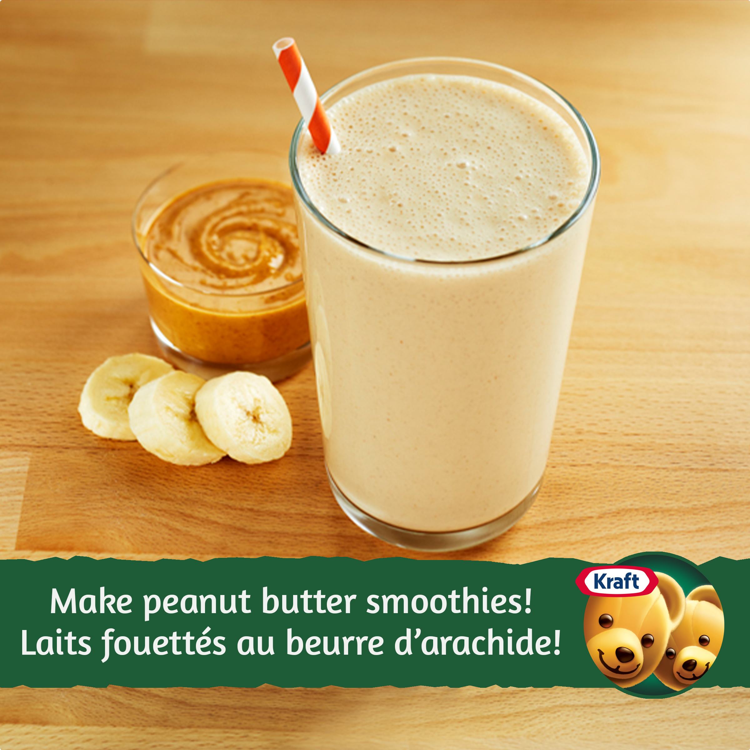 Beurre d’arachide tout naturel Juste des arachides crémeux | Kraft ...