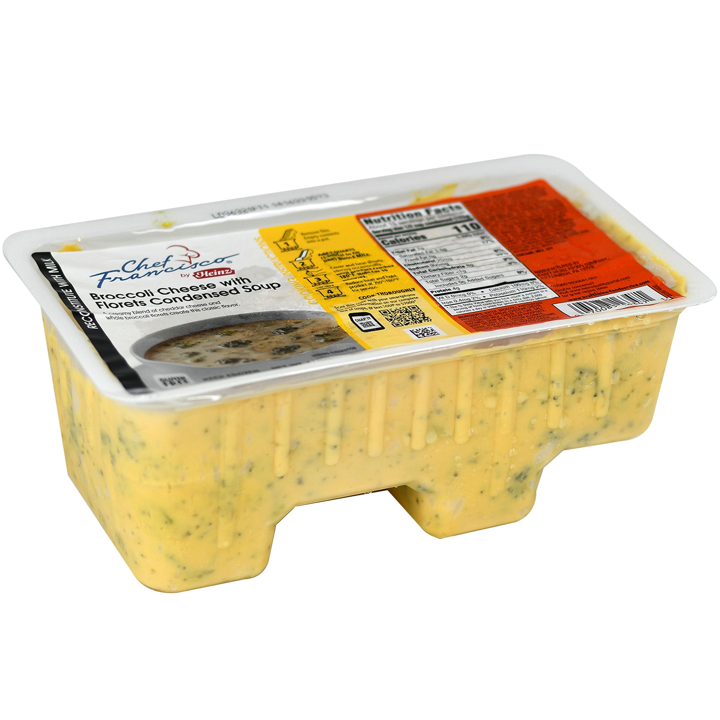 Chef Francisco Masterpiece Broccoli Cheese Soup, 16 LB | Away From Home