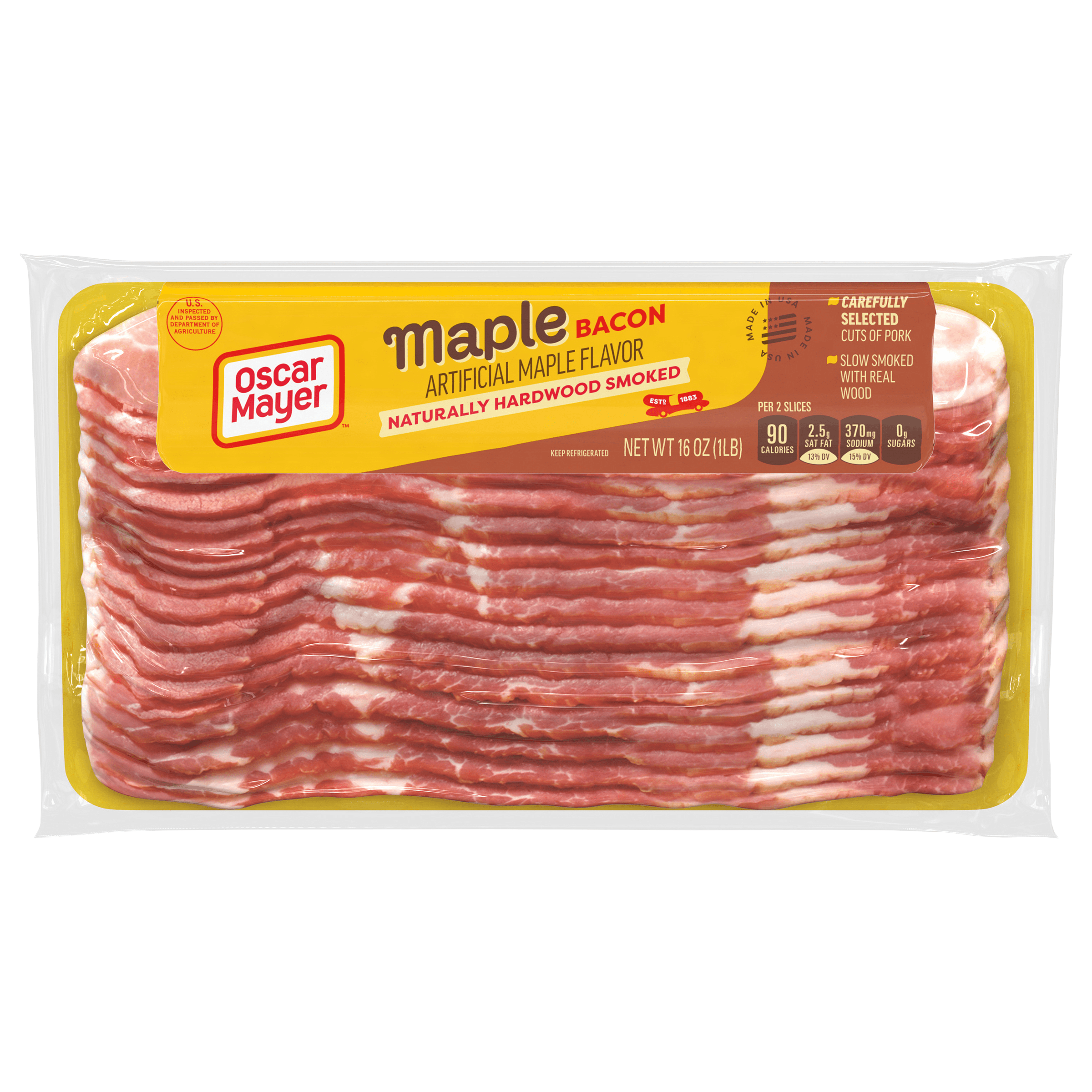 Naturally Hardwood Smoked Bacon Original | Oscar Mayer Naturally Hardwood Smoked Bacon Original | Oscar Mayer