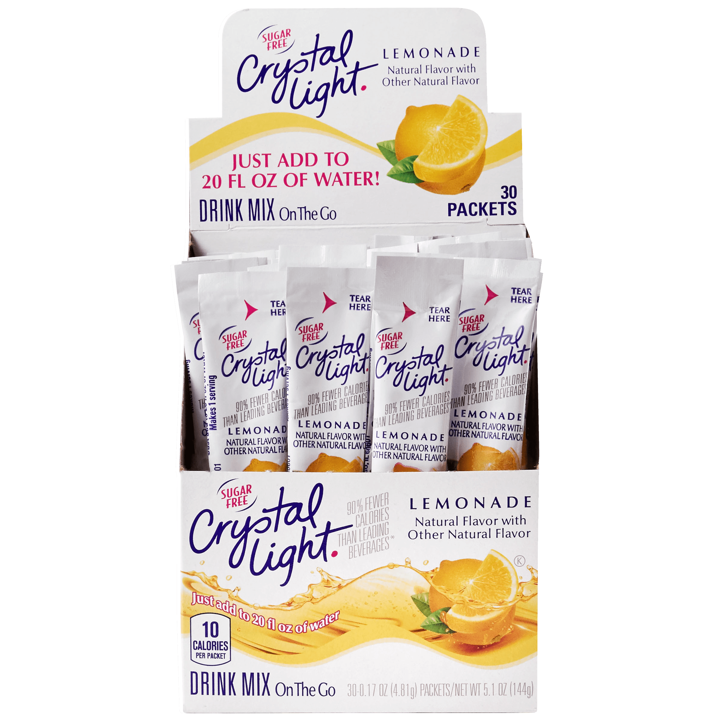 CRYSTAL LIGHT Lemonade Powdered Drink Mix, 5.1 OZ | Away From Home