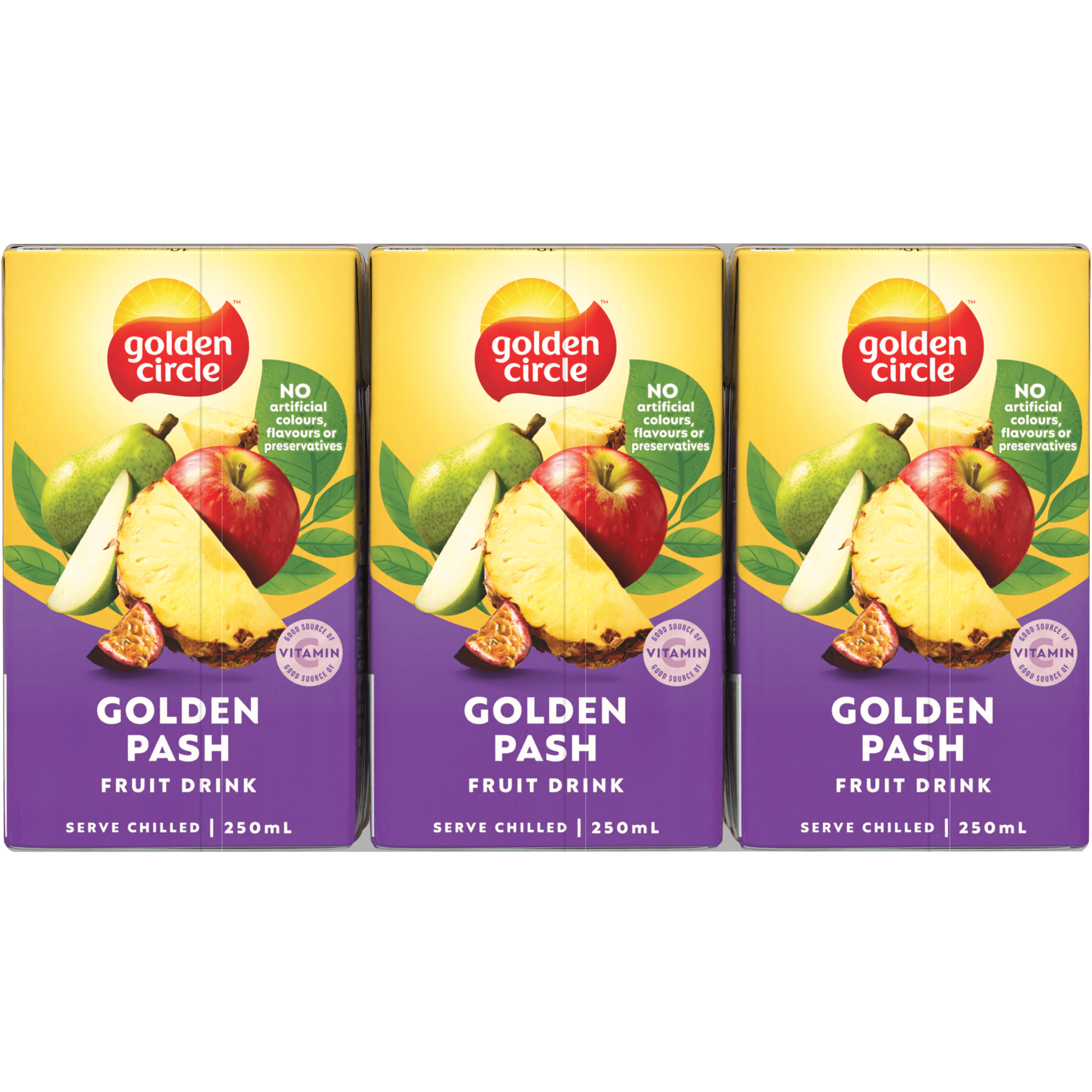 Golden Circle® Golden Pash Fruit Drink 6x250mL, 250 mL | Away From Home