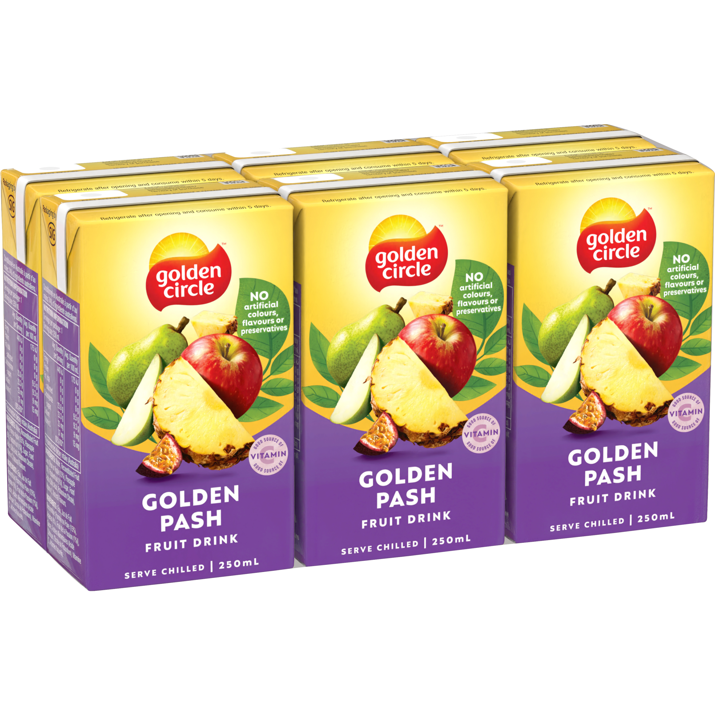 Golden Circle® Golden Pash Fruit Drink 6x250mL, 250 mL | Away From Home