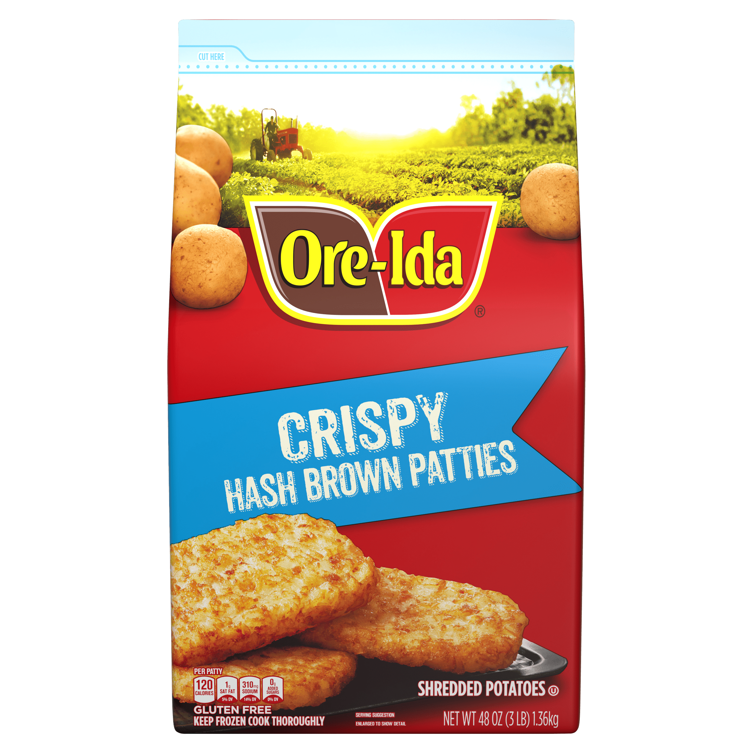 Crispy Hash Brown Patties, Shredded Potatoes | ORE-IDA | United States ...