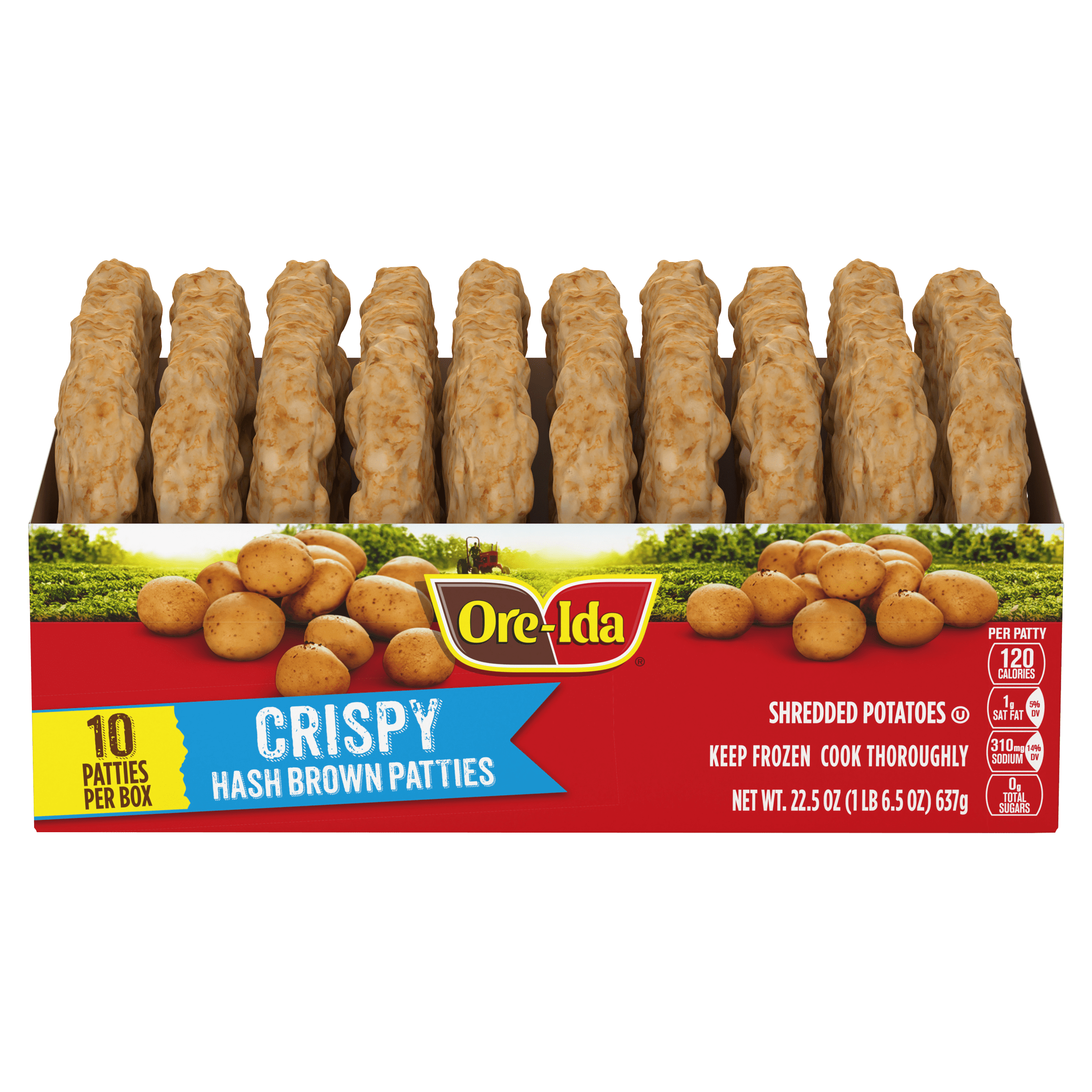 Crispy Hash Brown Patties, Shredded Potatoes | ORE-IDA | Products - Heinz®