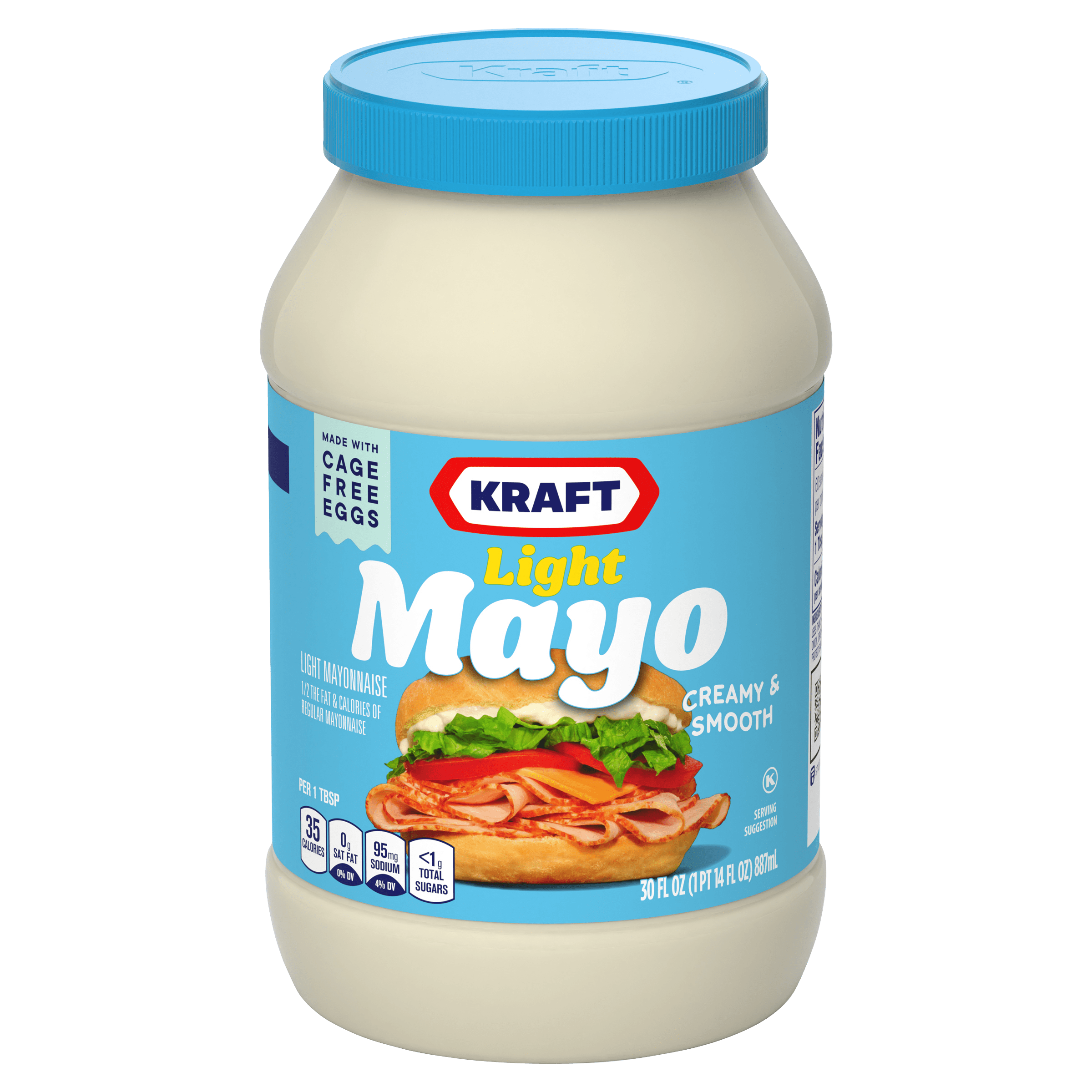Light Mayo with One Half the Fat & Calories of Regular Mayonnaise ...