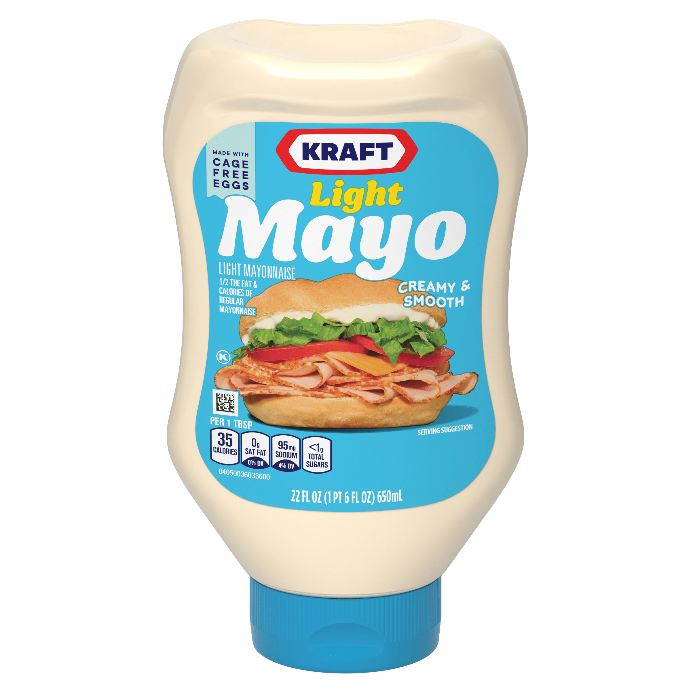 Light Mayo with One Half the Fat & Calories of Regular Mayonnaise ...
