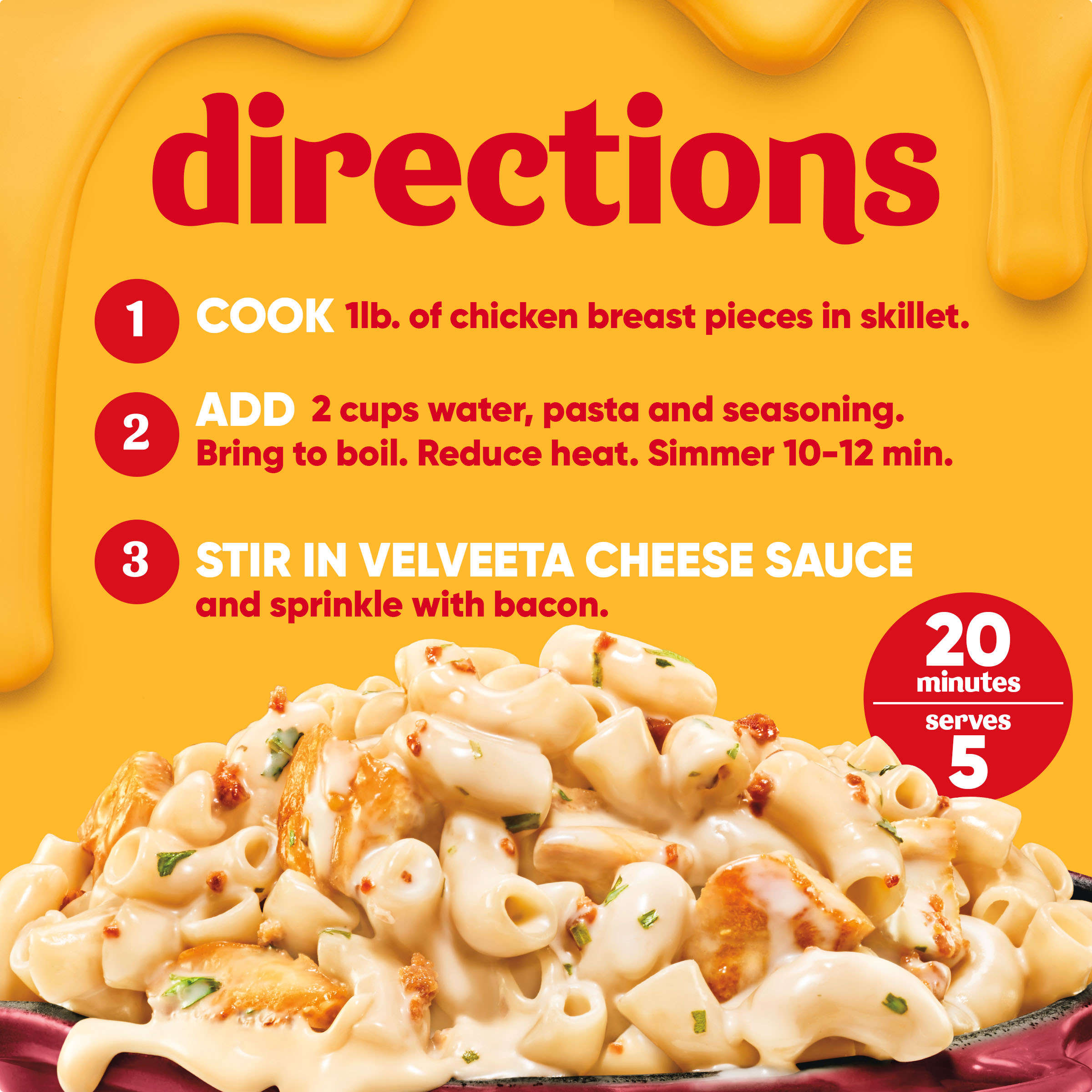 Chicken Bacon Ranch One Pan Dinner Kit | Velveeta | Products - Heinz®