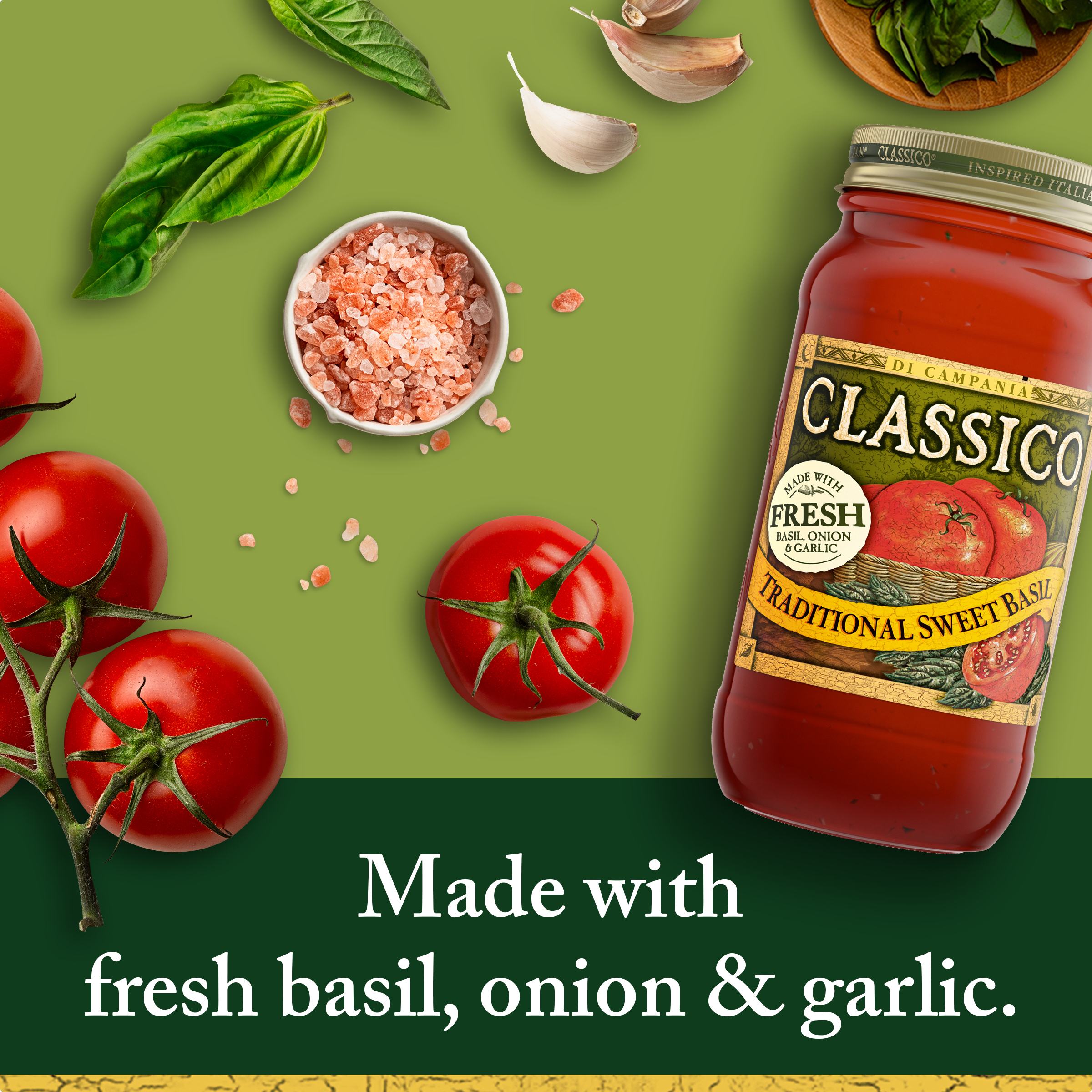 Traditional Sweet Basil Pasta Sauce | Classico | Products - Heinz®