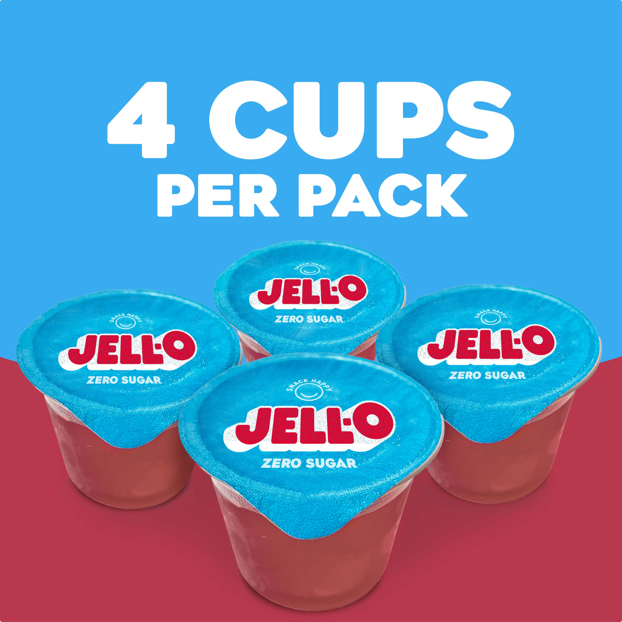 Zero Sugar Cherry Flavor Gelatin Snack Cups | JELL-O | Products - Heinz®