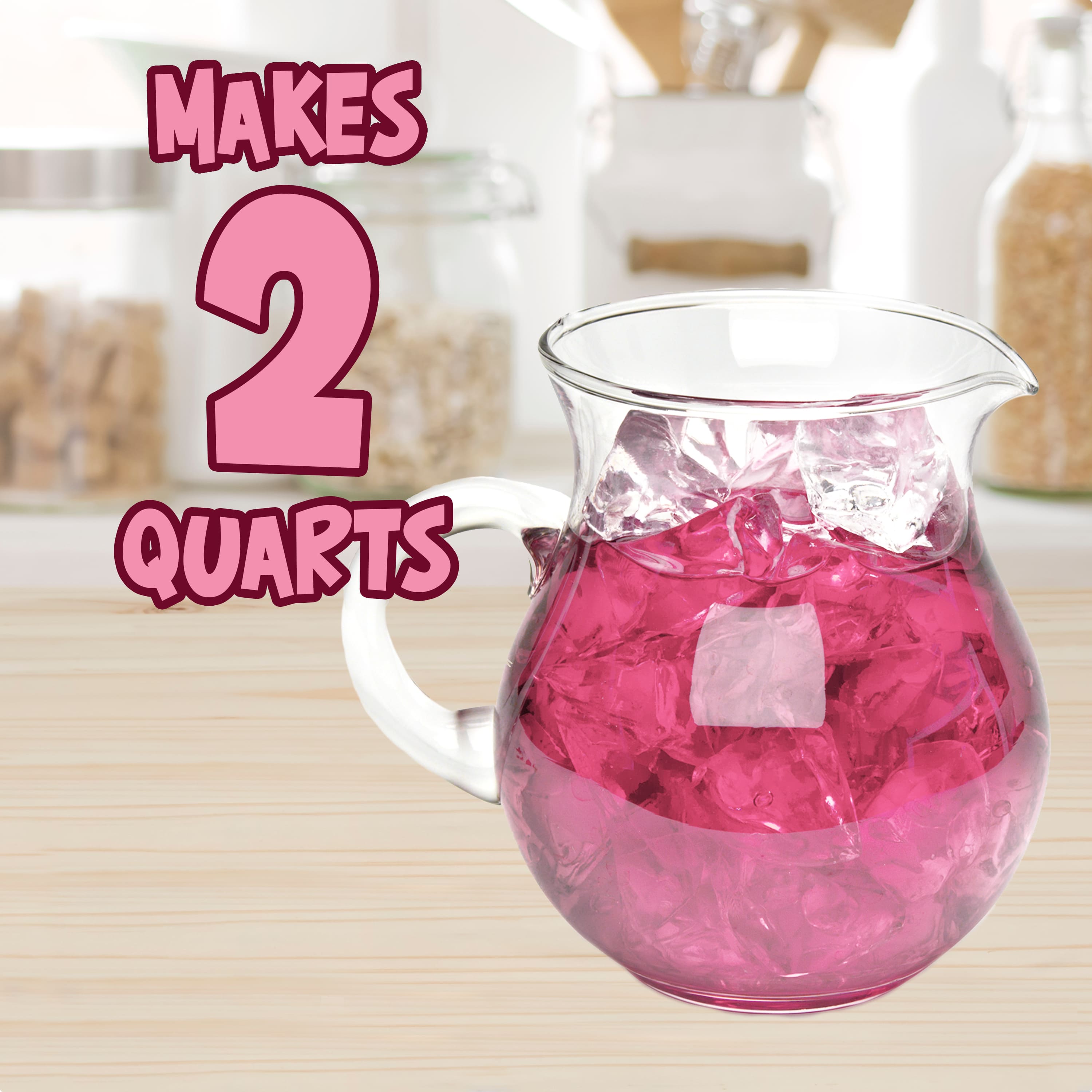 Unsweetened Pink Lemonade Naturally Flavored Powdered Soft Drink Mix ...