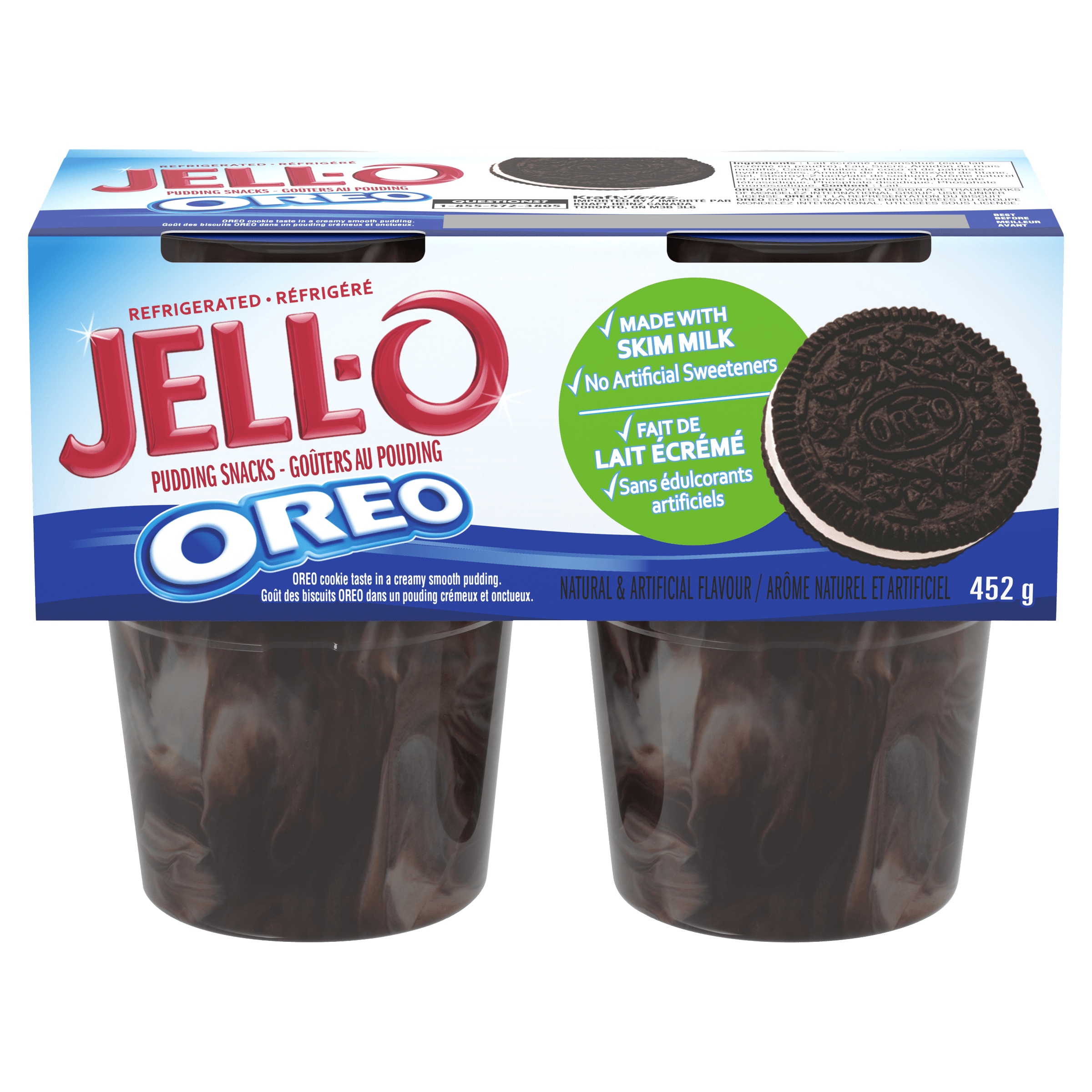 Oreo Ready-To-Eat Refrigerated Pudding Cups Snack | Jell-O | Products ...