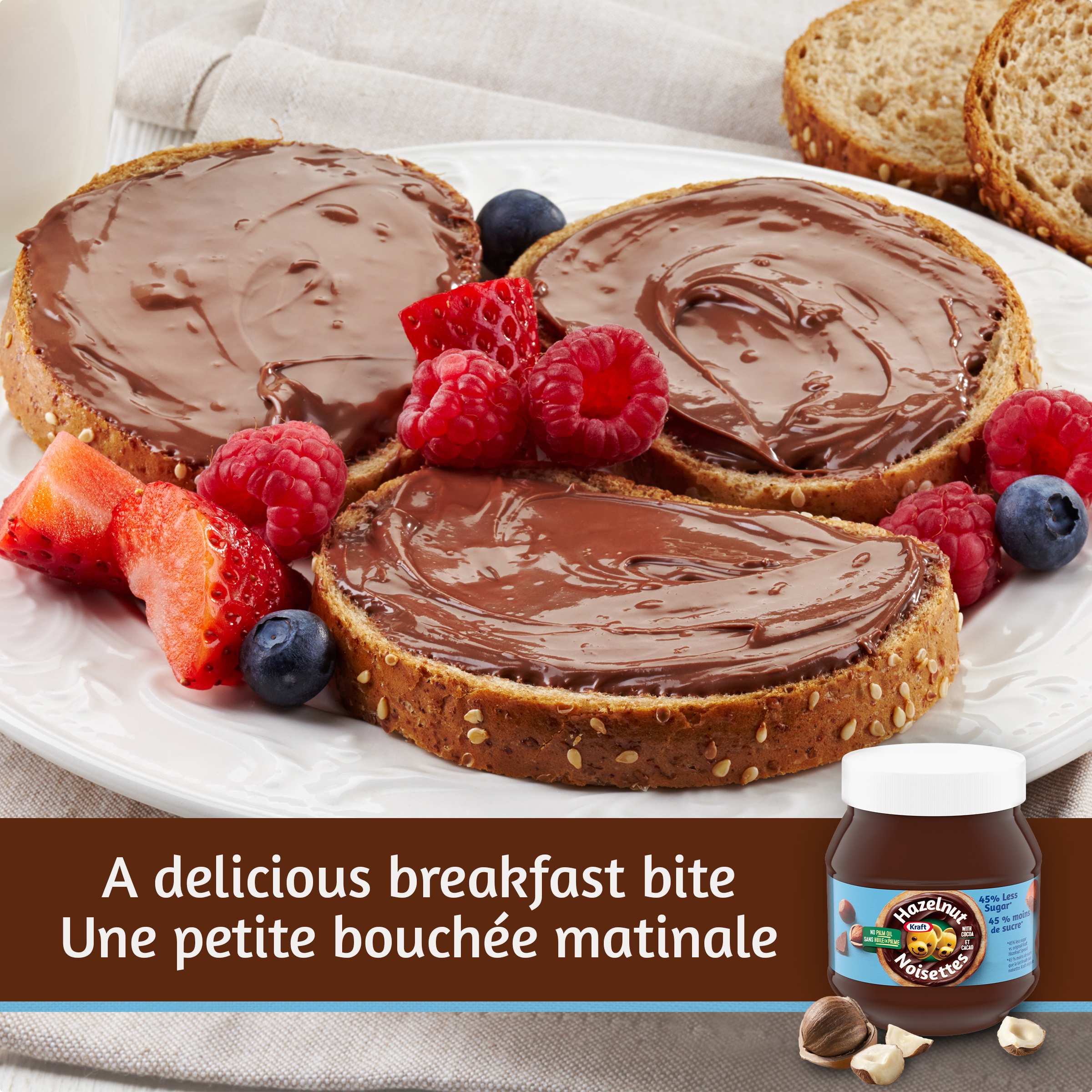 Hazelnut Spread With Cocoa, Less Sugar | Kraft Peanut Butter | Products ...